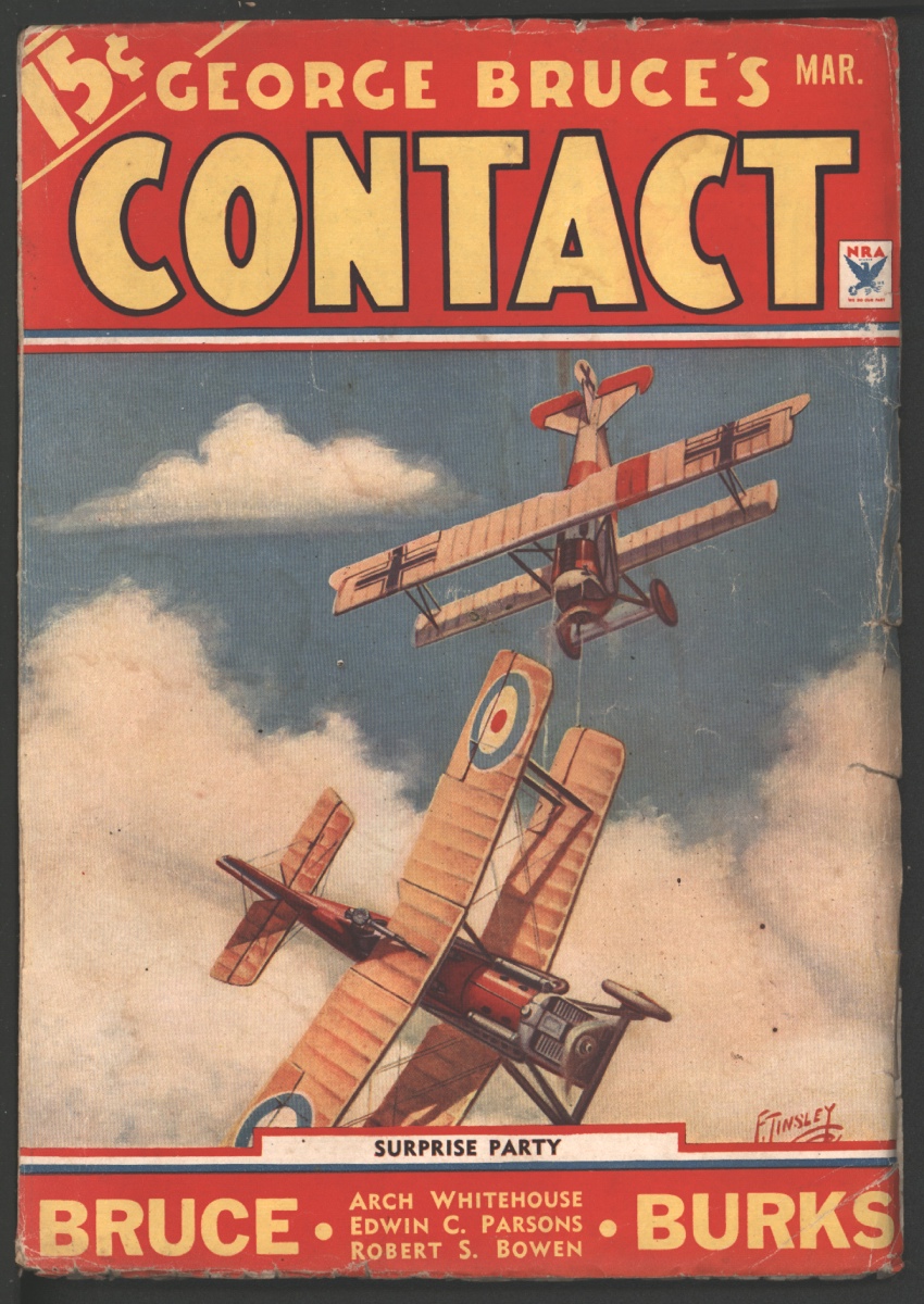 George Bruce's Contact 1934 March.: Very Good Pulp (1934) First Edition ...