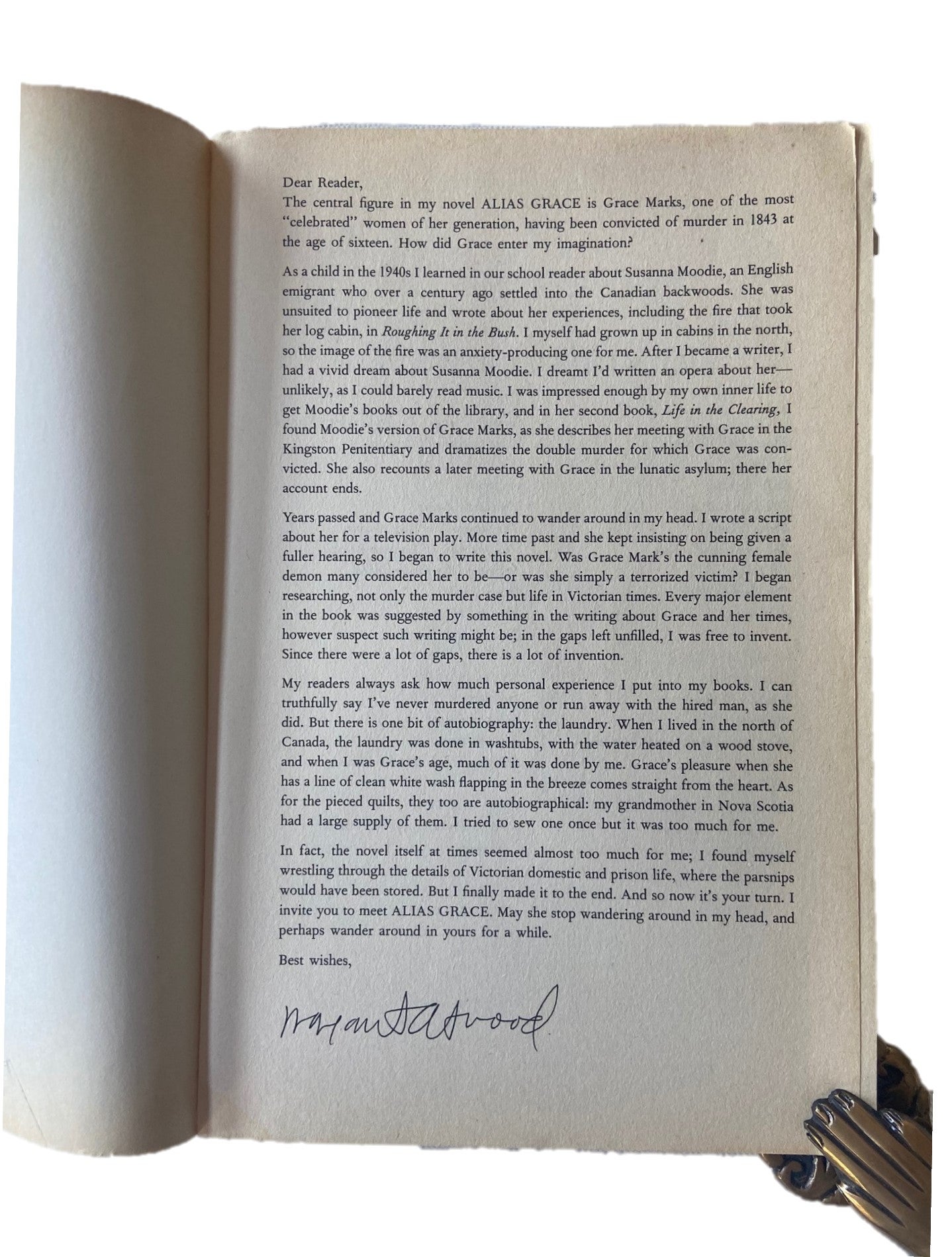 Margaret Atwood Uncorrected Advance Reading Copy of Alias Grace by ...