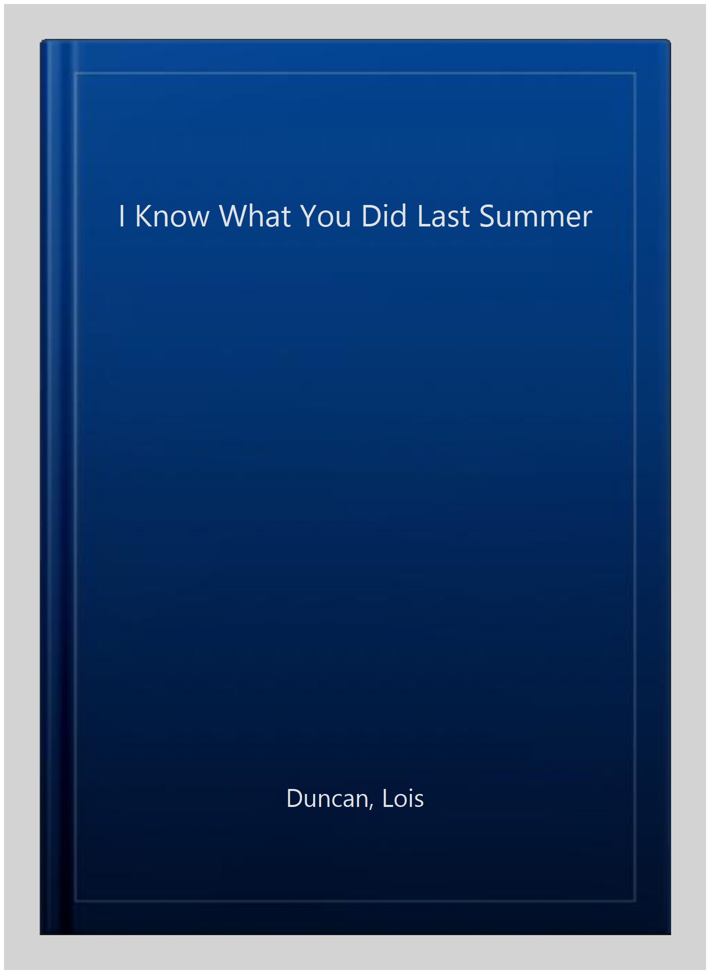 I Know What You Did Last Summer by Duncan, Lois: New (2011 ...