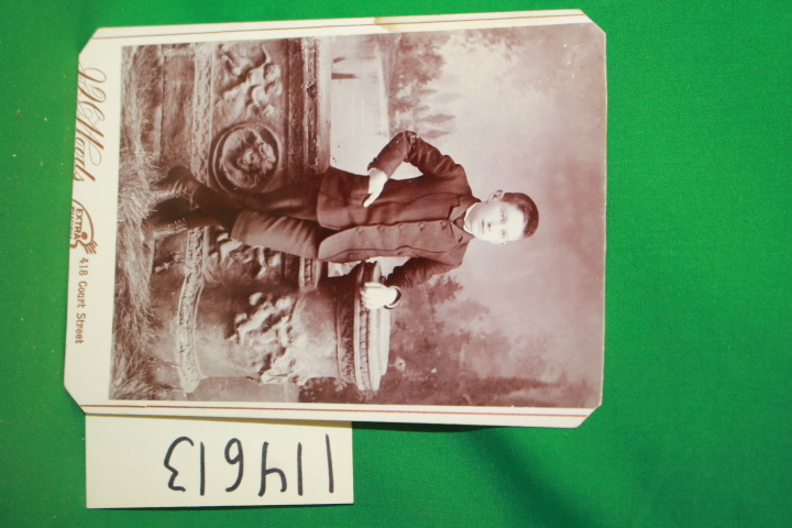 Cabinet card portrait of Charlie Phillips Age 10 photograph tuxedo ...