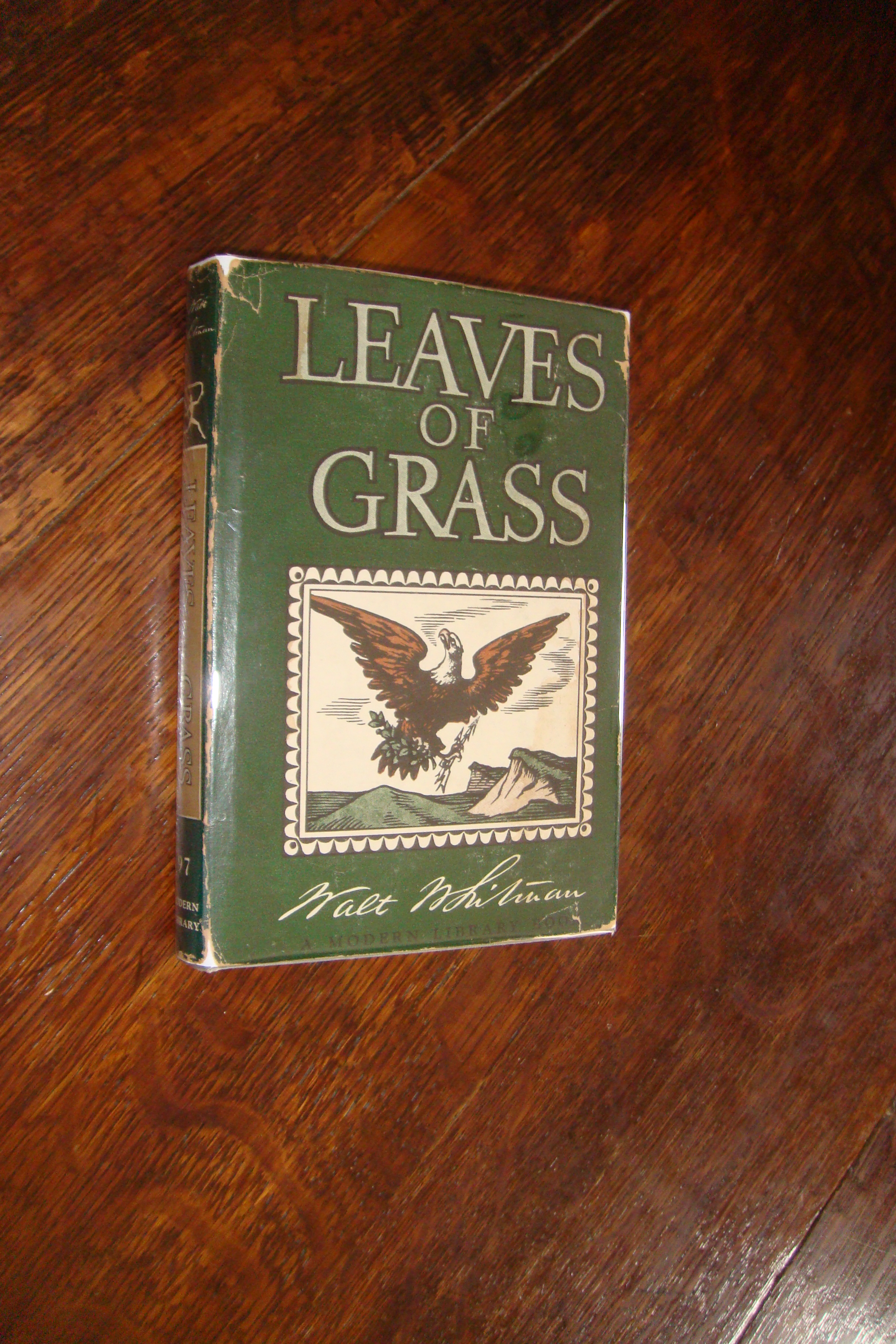 Leaves Of Grass Walt Whitman Book Cover