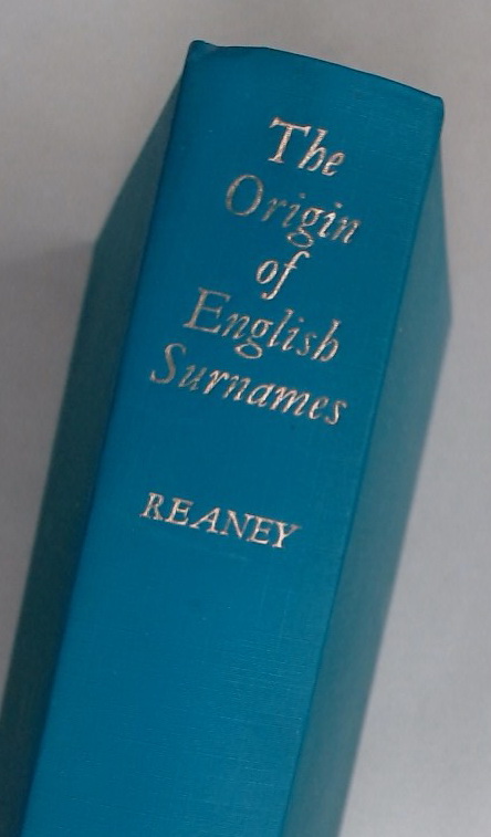 The Origins of English Surnames. by Reaney, P H:: Very Good Hardcover ...