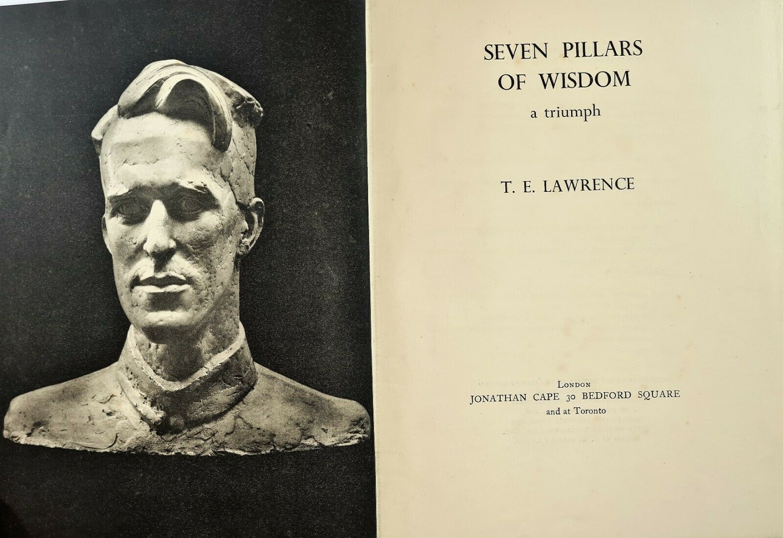 1935 Seven Pillars of Wisdom T. E. Lawrence Illustrated First Edition ...
