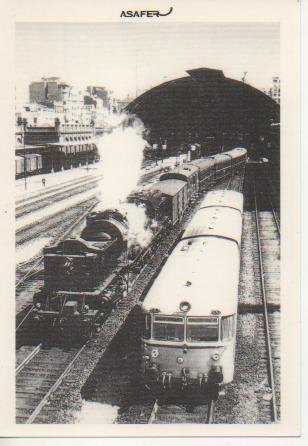 Postal E03058: Ala izquierda Locomotora Garratt 462-0402 con tren ...