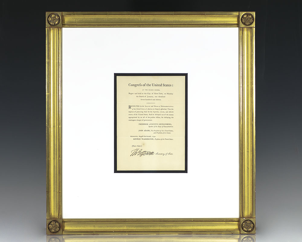 Thomas Jefferson Signed Congressional Resolution. by Jefferson, Thomas ...
