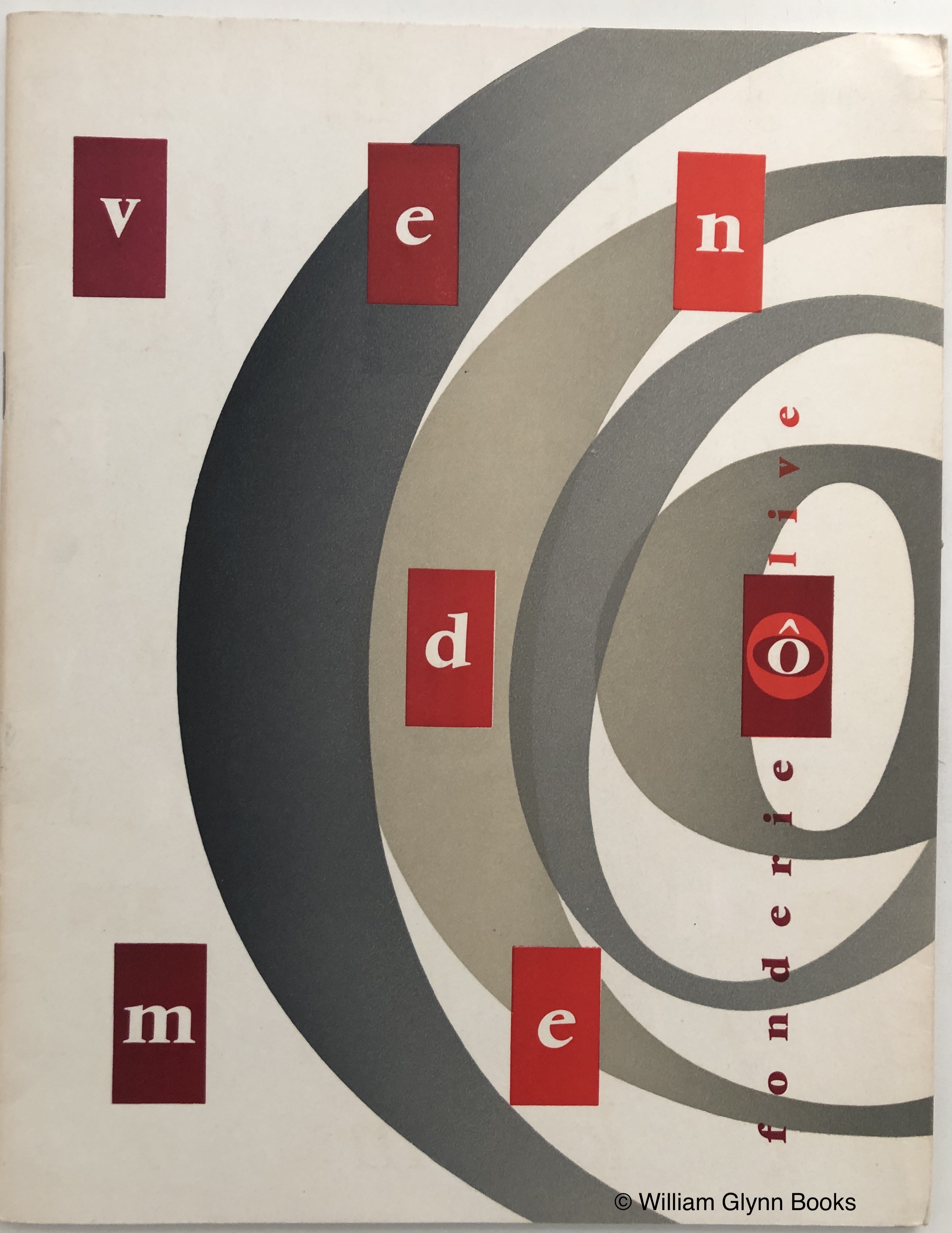 Vendôme by Excoffon, Roger: Very Good Card Covers (1954) First Edition ...