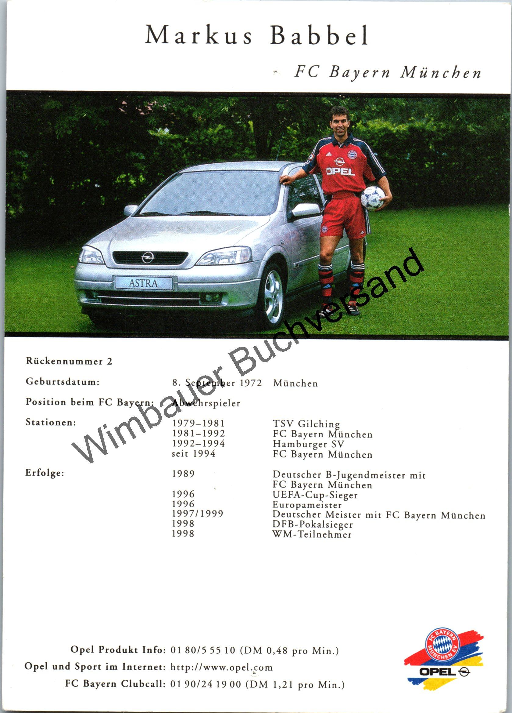 Original Autogramm Markus Babbel /// Autogramm Autograph signiert ...