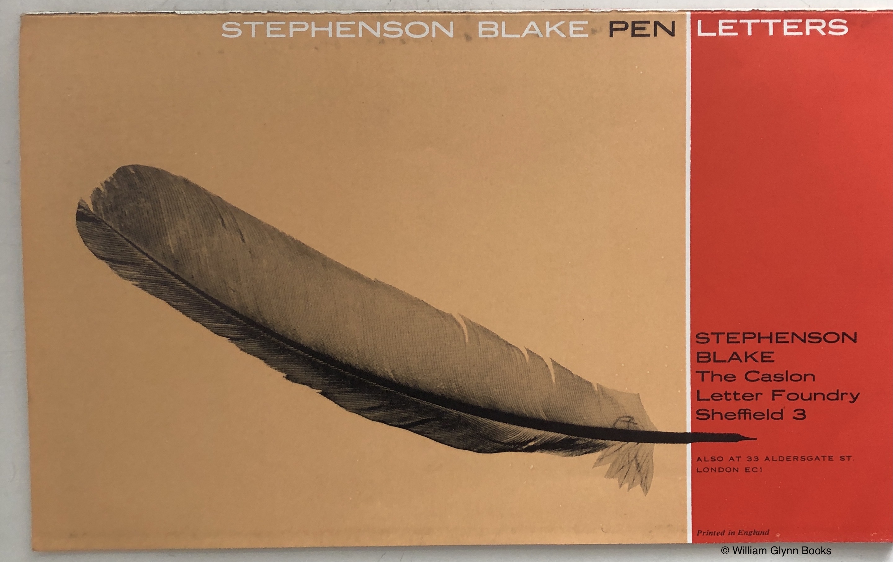 Stephenson Blake Pen Letters by Stephenson Blake: Very Good Folded Card ...