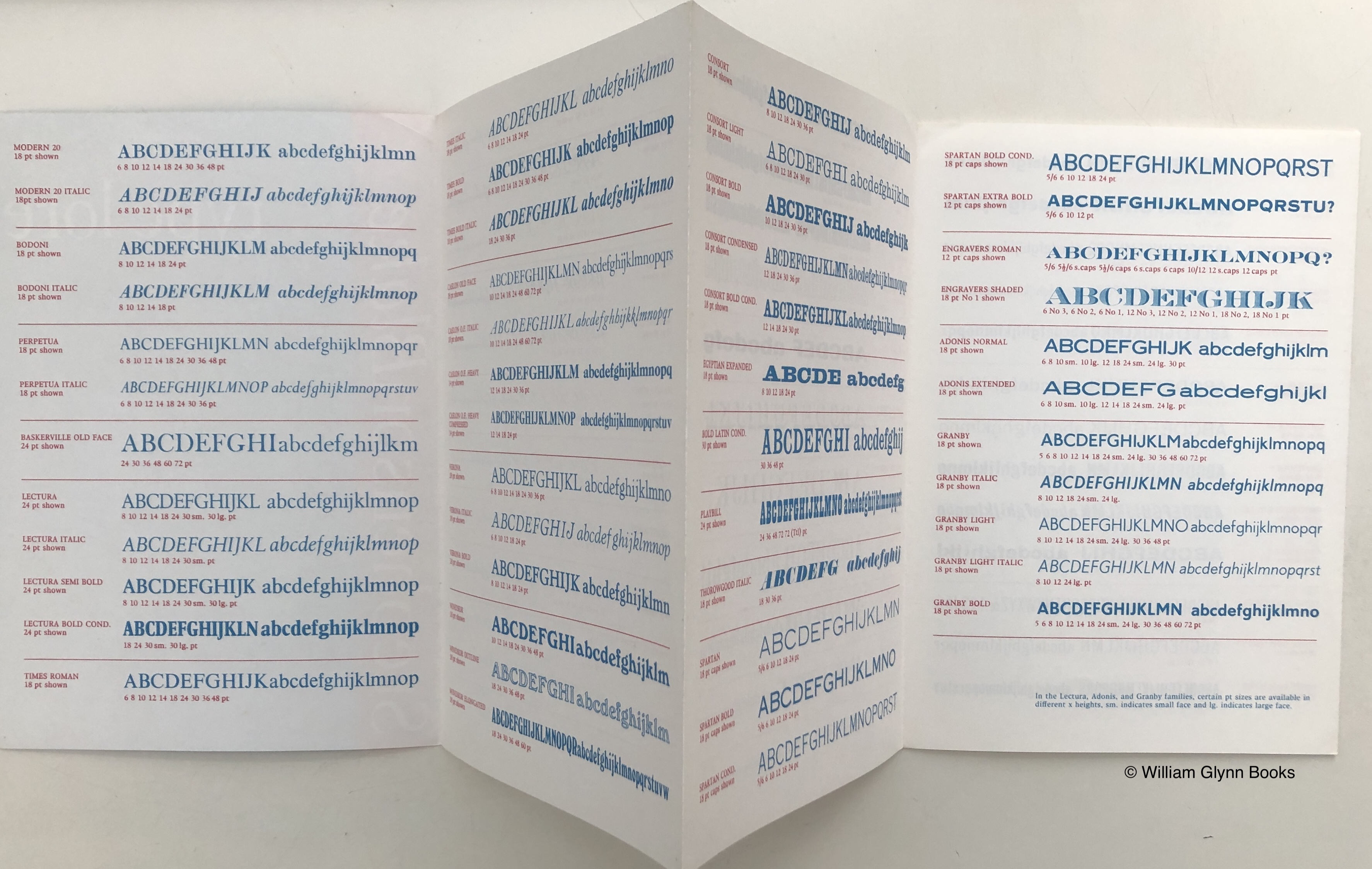 Type Lore from Stephenson Blake by Stephenson Blake: Very Good Folded ...