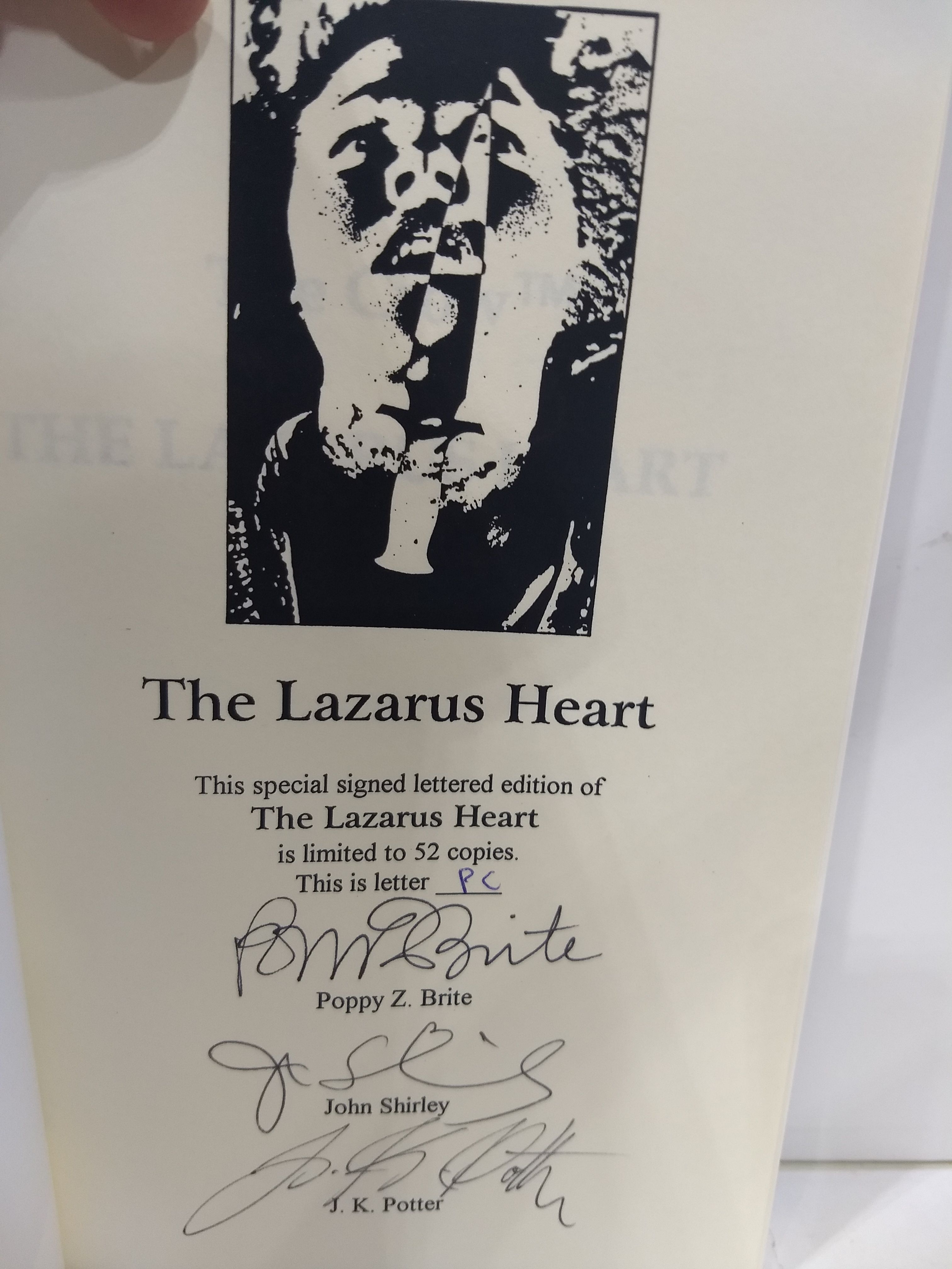 The Lazarus Heart (SIGNED) by Poppy Z. Brite: Used; Like New HARDCOVER ...