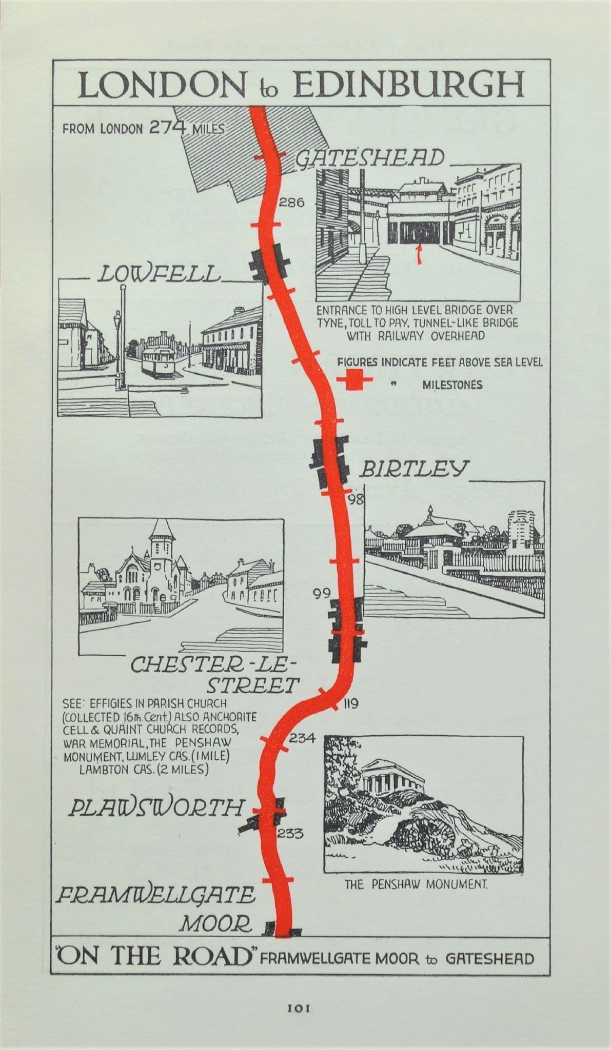 Antique Map PLAWSWORTH, BIRTLEY, LOWFELL,GATESHEAD PENSHAW Vintage ...