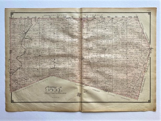 Map of The Township of Peel, Wellington County, Ontario, 1906 by ...