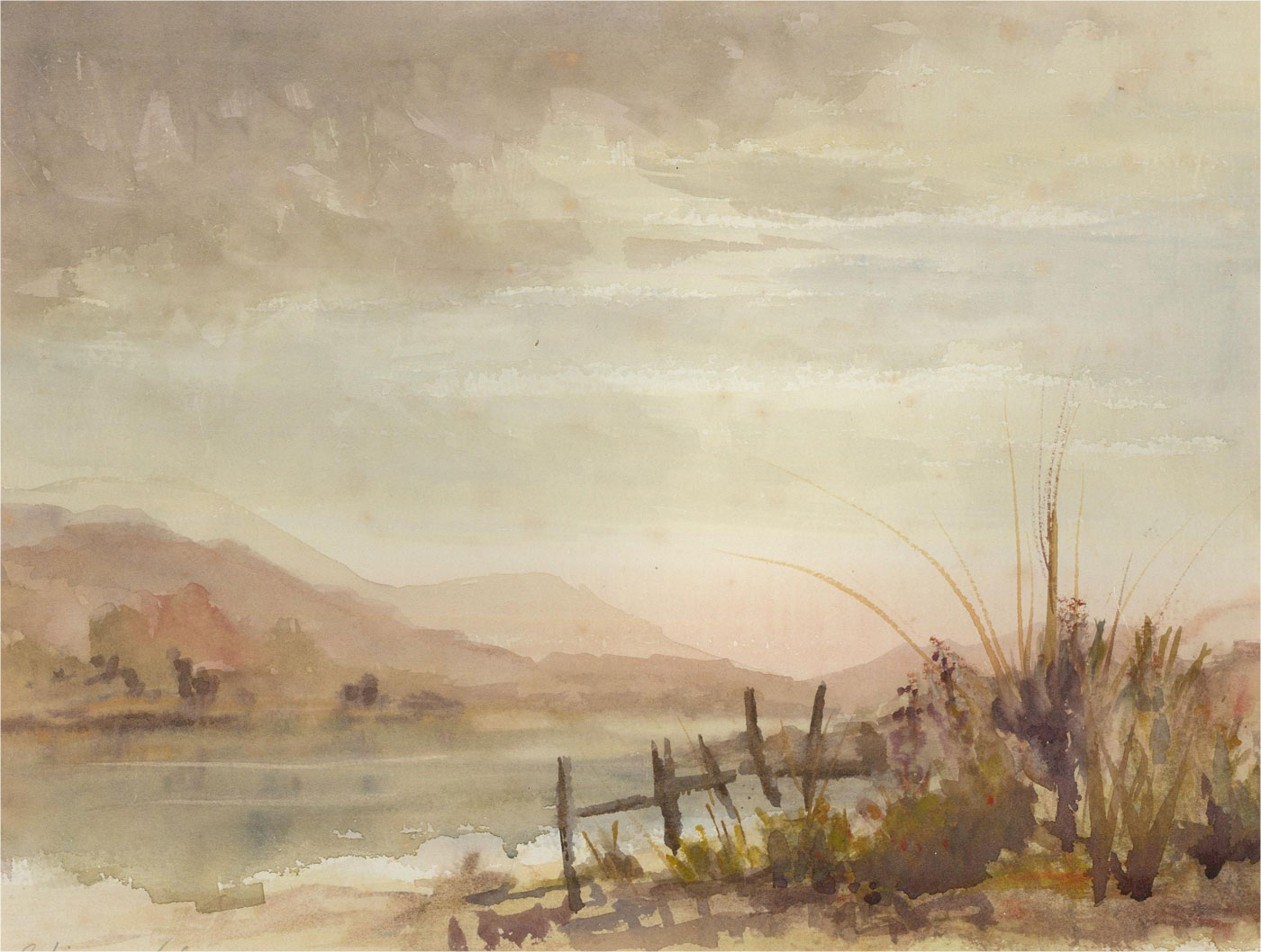 G. Lindsay-Vail - 20th Century Watercolour, Loch Morlich von G. Lindsay ...