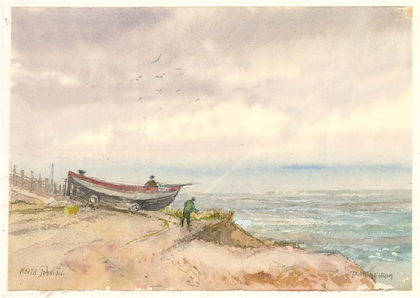 Keith Johnson (1931-2018) - Contemporary Watercolour, Trimingham by ...