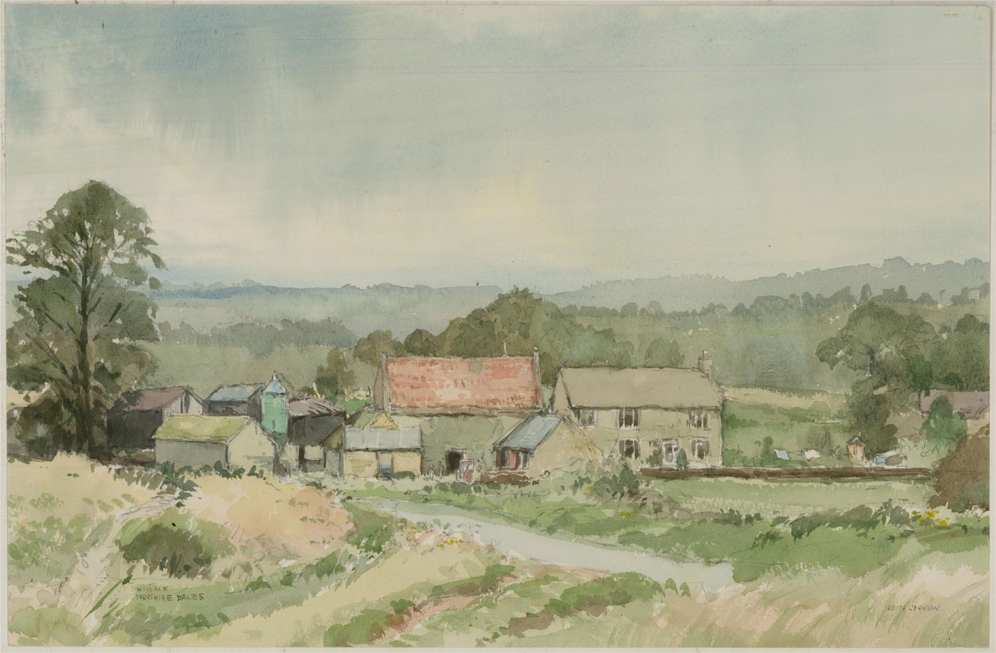 Keith Johnson (1931-2018) - Contemporary Watercolour, Woodale ...