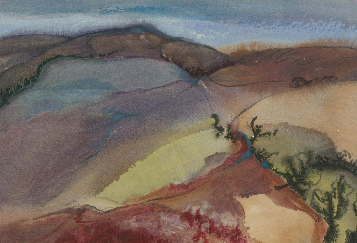 Angela Jones - Contemporary Watercolour, Evening Shadows by Angela ...