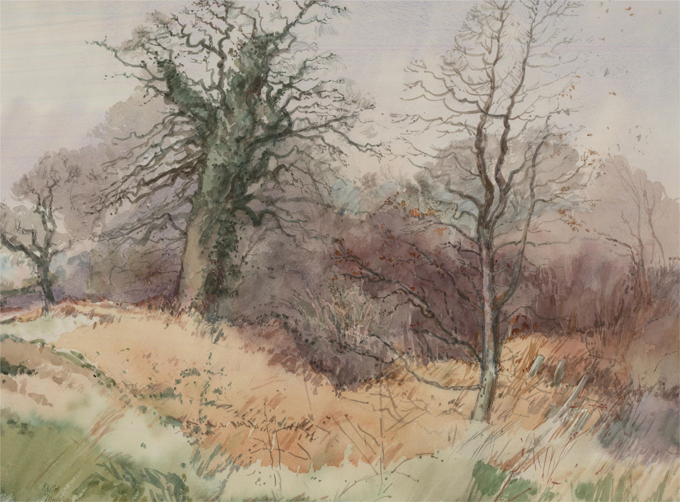 Keith Johnson (1931-2018) - Contemporary Watercolour, Woodland von ...