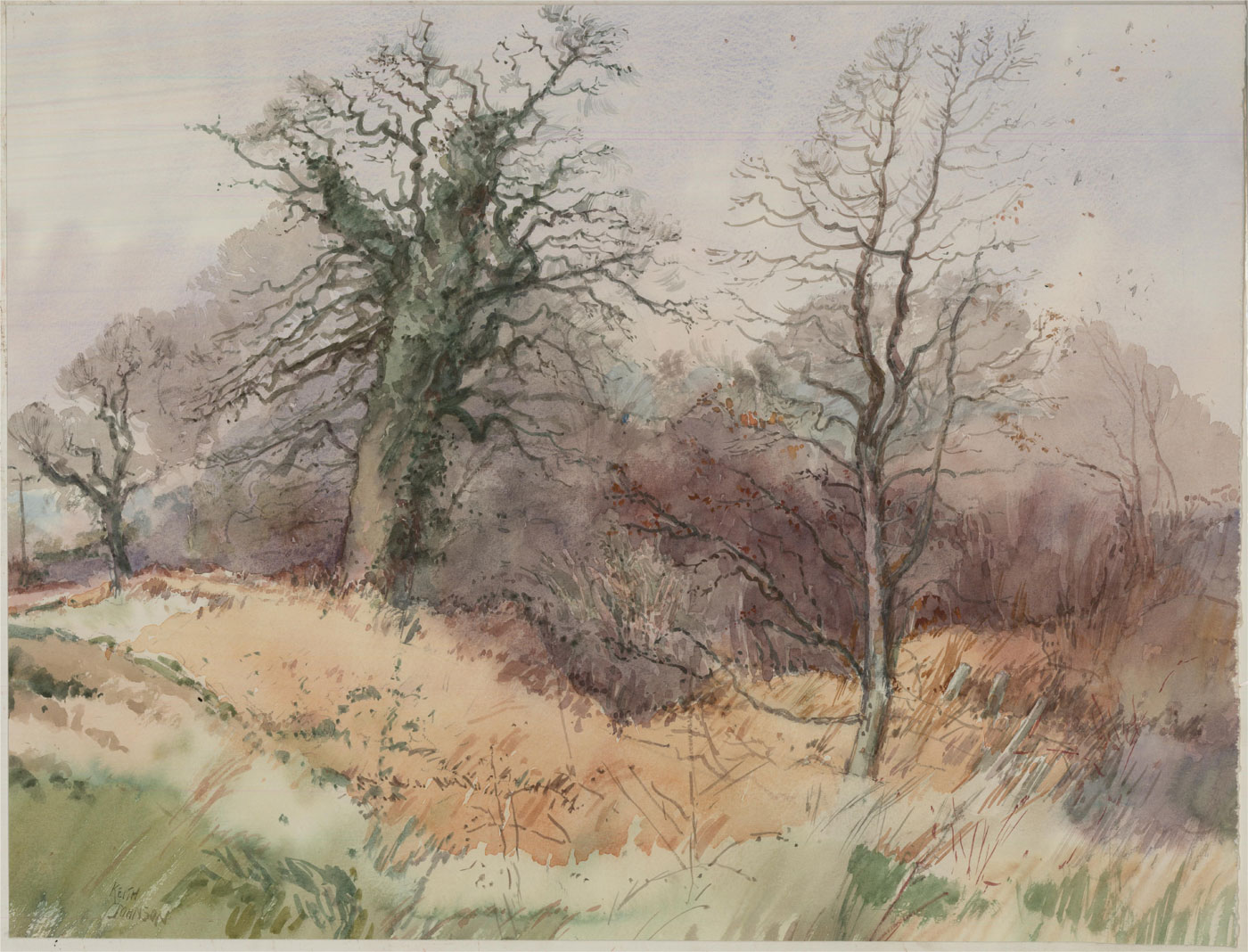Keith Johnson (1931-2018) - Contemporary Watercolour, Woodland von ...