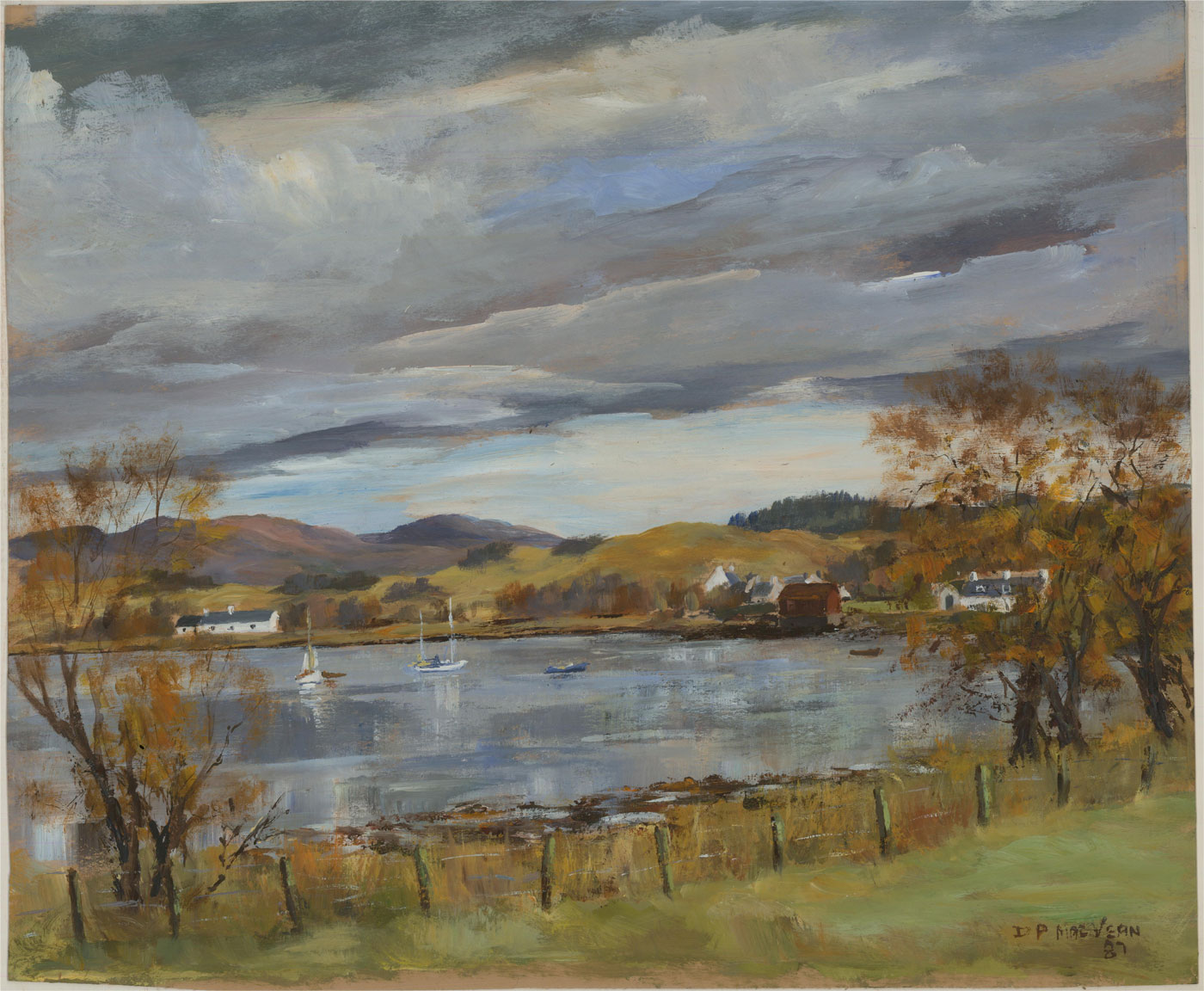 D. P. MacVean - 1987 Watercolour, Loch Gair by D. P. MacVean: (1987 ...