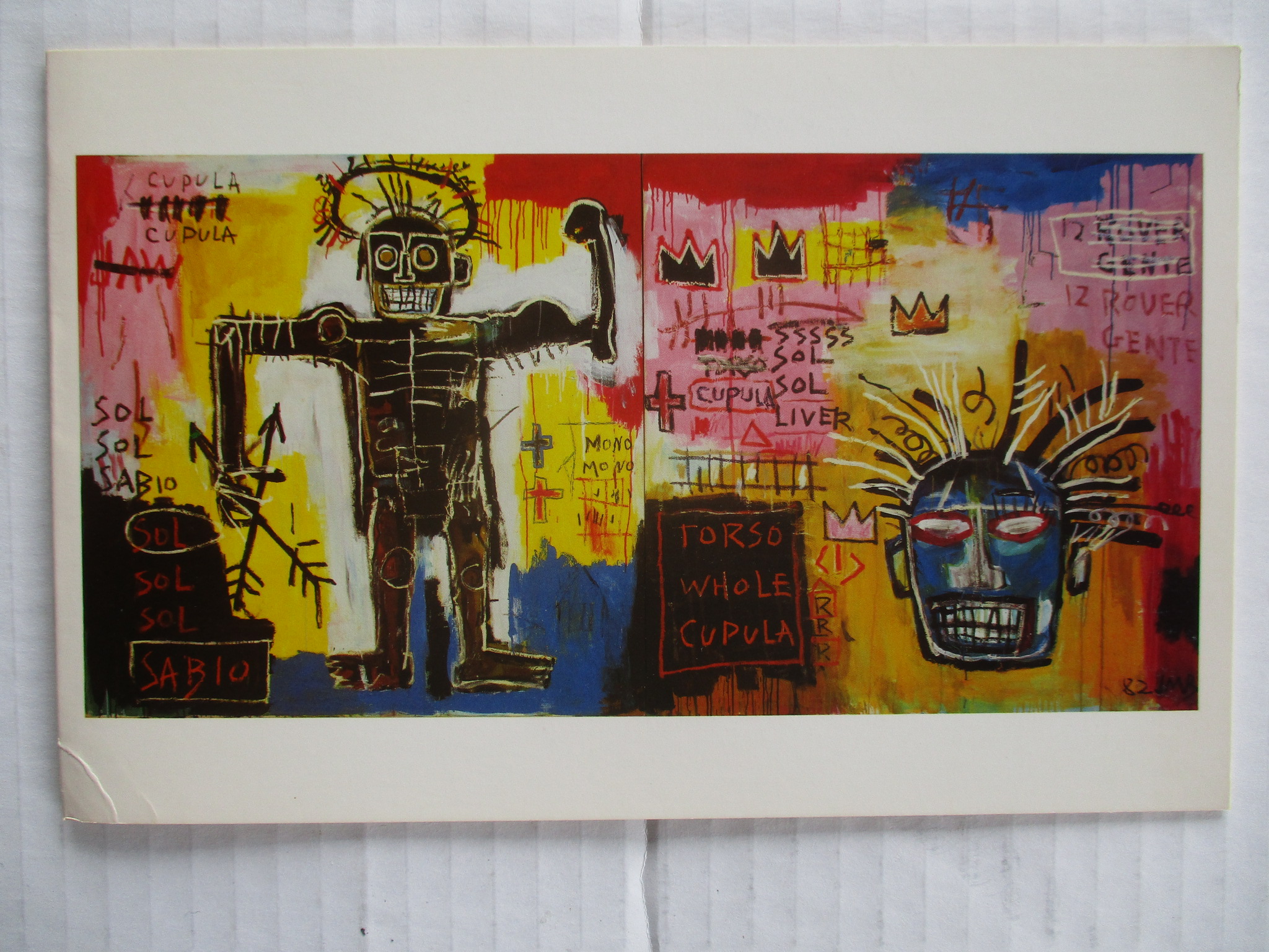 Jean Michel Basquiat Tony Shafrazi Gallery 1994 Exhibition invite ...