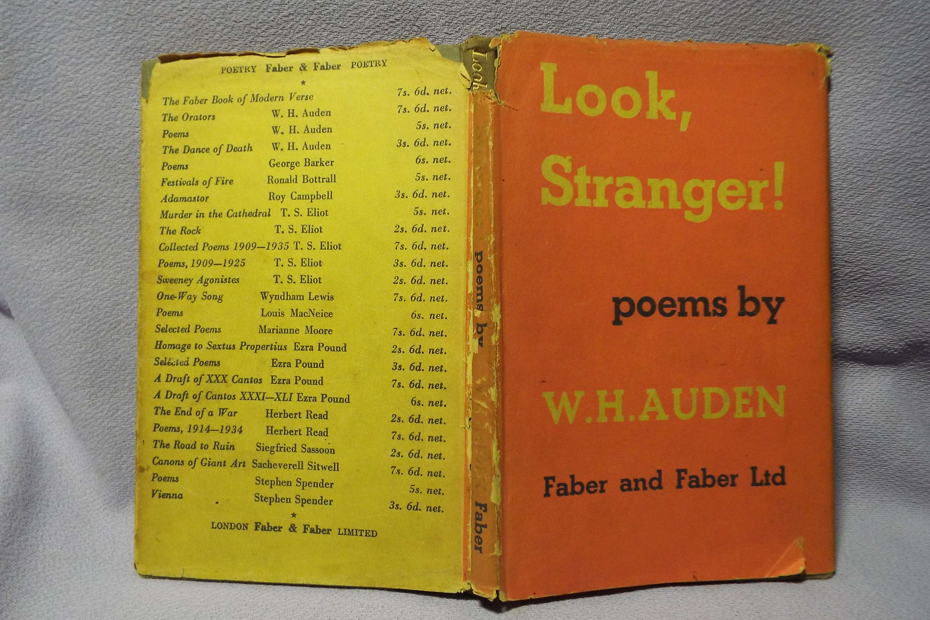 Look, Stranger! : Second printing by Auden, W. H.: Very Good Hardcover ...