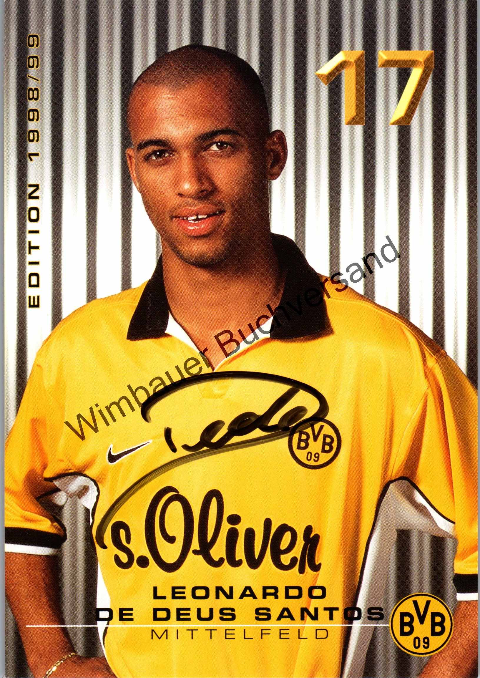 Original Autogramm Dede BVB Dortmund Fussball /// Autograph signiert signed signee Saison 1998 / ...