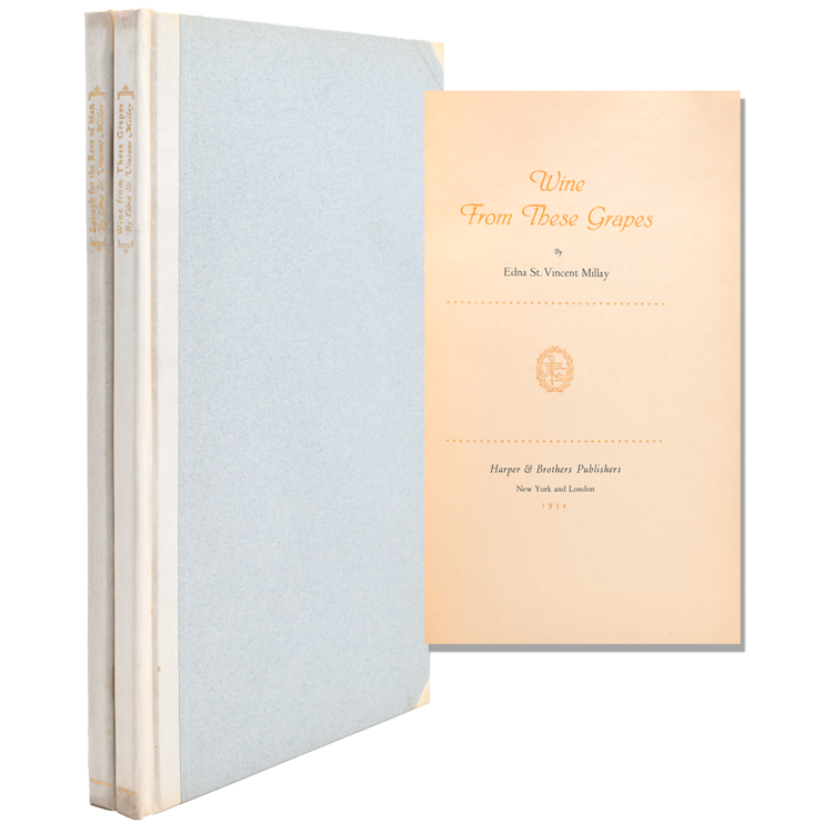 Wine from These Grapes & Epitaph for the Race of Man in Two Volumes by ...