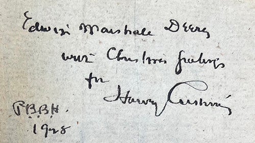 Certain miscellany tracts. Presentation inscription from Harvey Cushing ...