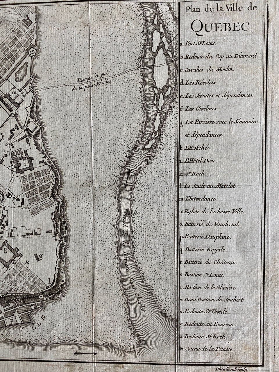 Plan de la ville de Quebec by BELLIN, Jacques Nicolas [1703-1772 ...
