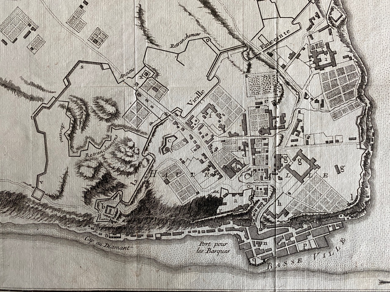 Plan de la ville de Quebec by BELLIN, Jacques Nicolas [1703-1772 ...