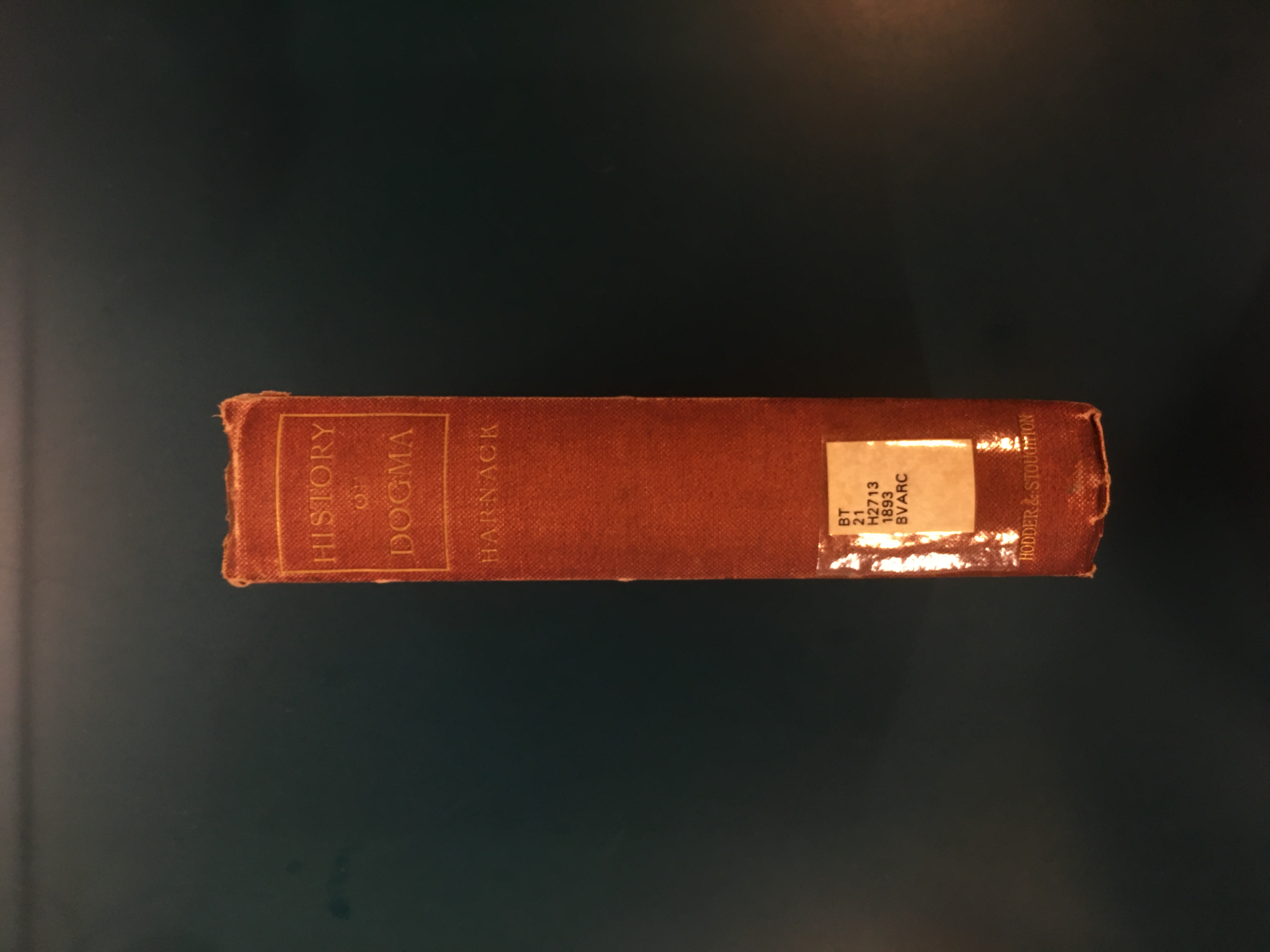 OUTLINE OF THE HISTORY OF DOGMA. by HARNACK, Dr. Adolf, Edwin Knox ...