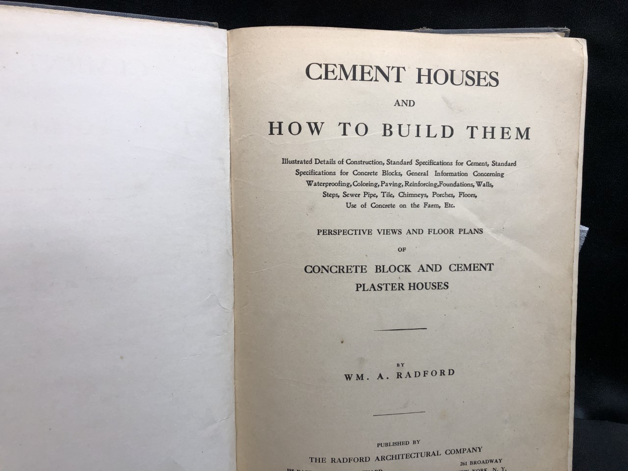RADFORD'S CEMENT HOUSES : And how To Build Them by William Radford ...