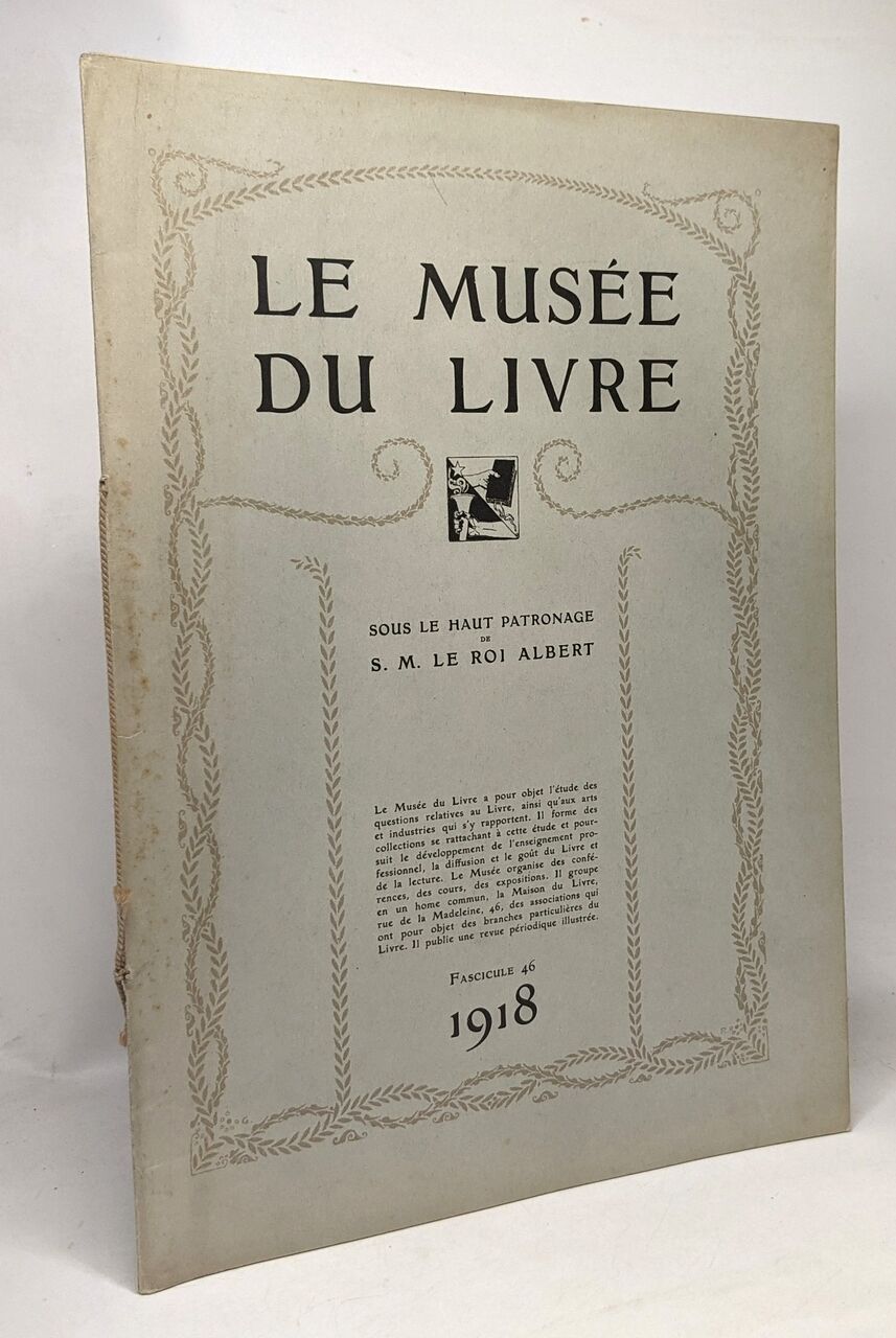 Emile Verhaeren --- conférence --- Le musée du livre fascicule 46 ...