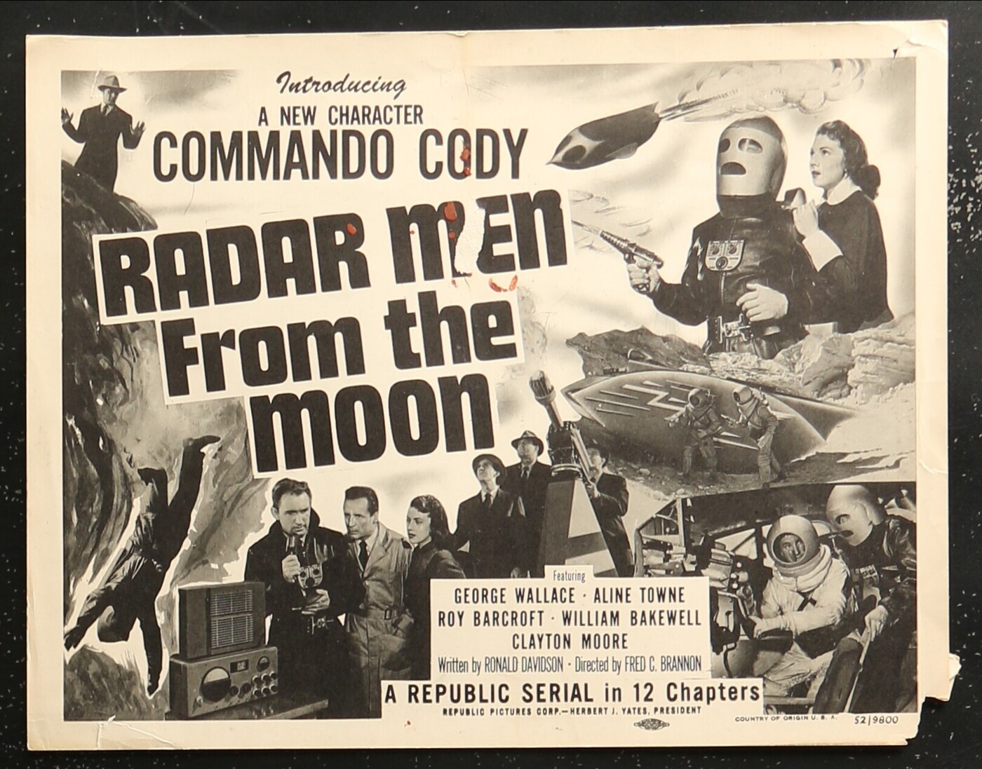 Radar Men From The Moon Lobby Card 1952 Commando Cody: (1952 ...