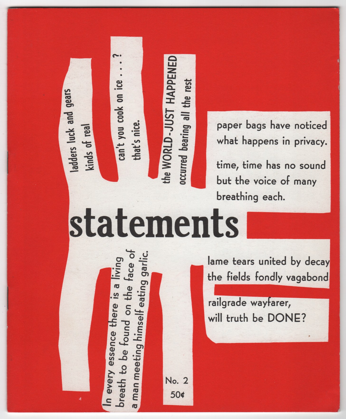 Statements 2 (Number 2, Winter 1959 - 1960) by Bell, Marvin H. (ed ...