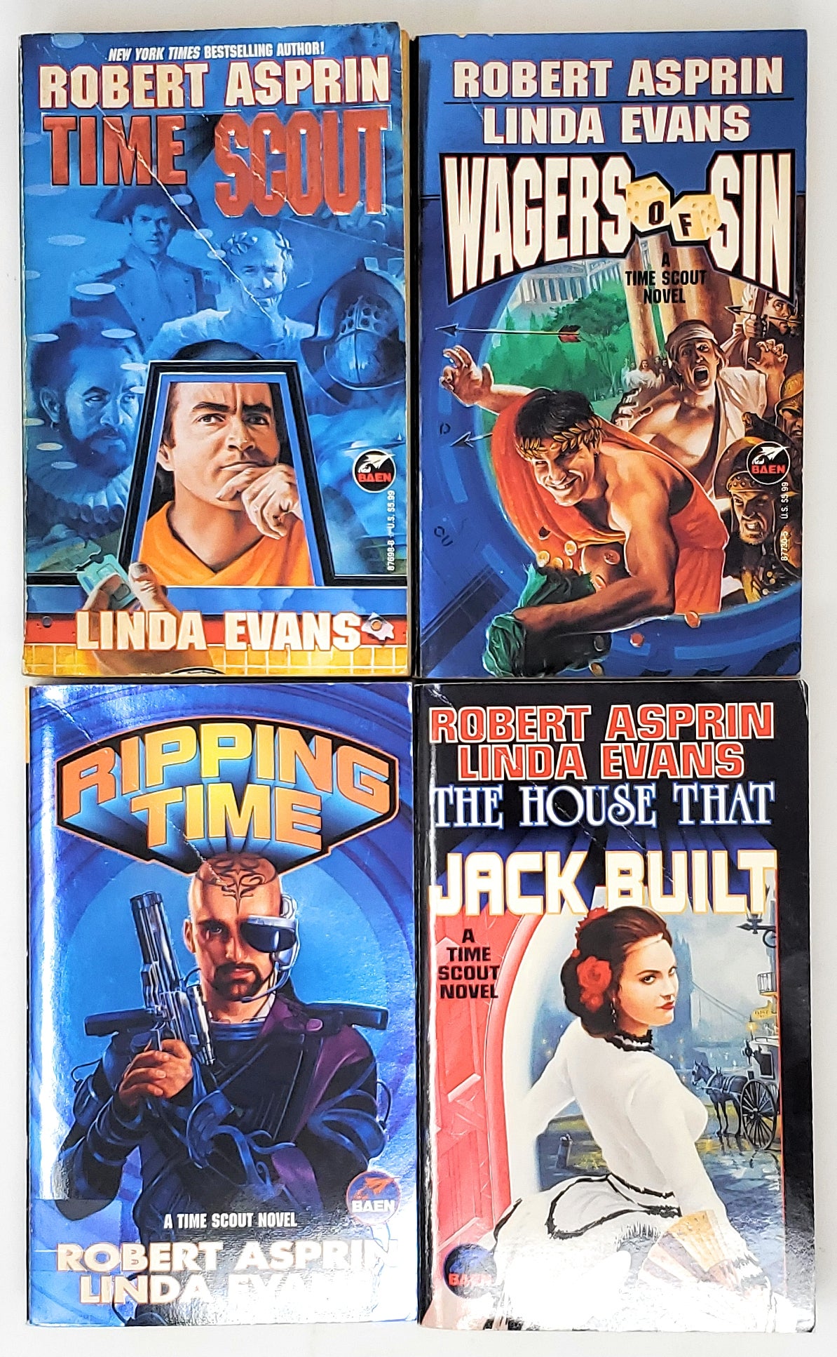 [Complete Four Volumes of the Time Scout Series, ALL FIRST EDITIONS ...