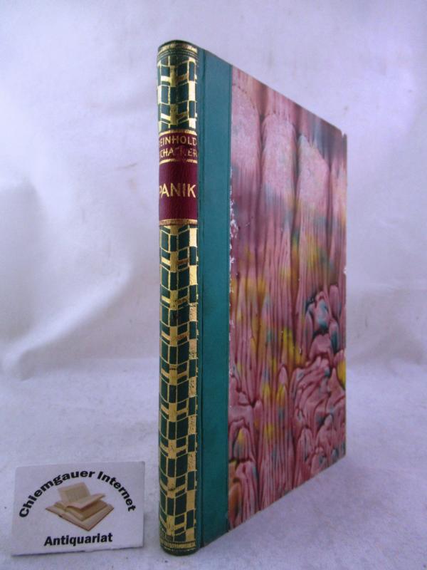 Panik. Roman. Nach einer technischen Idee von Max Valier. by Eichacker ...