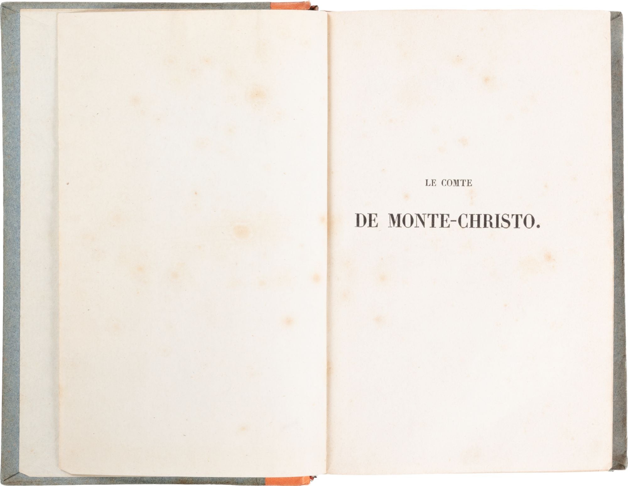 Le Comte de Monte Christo; [The Count of Monte Cristo] by Dumas ...