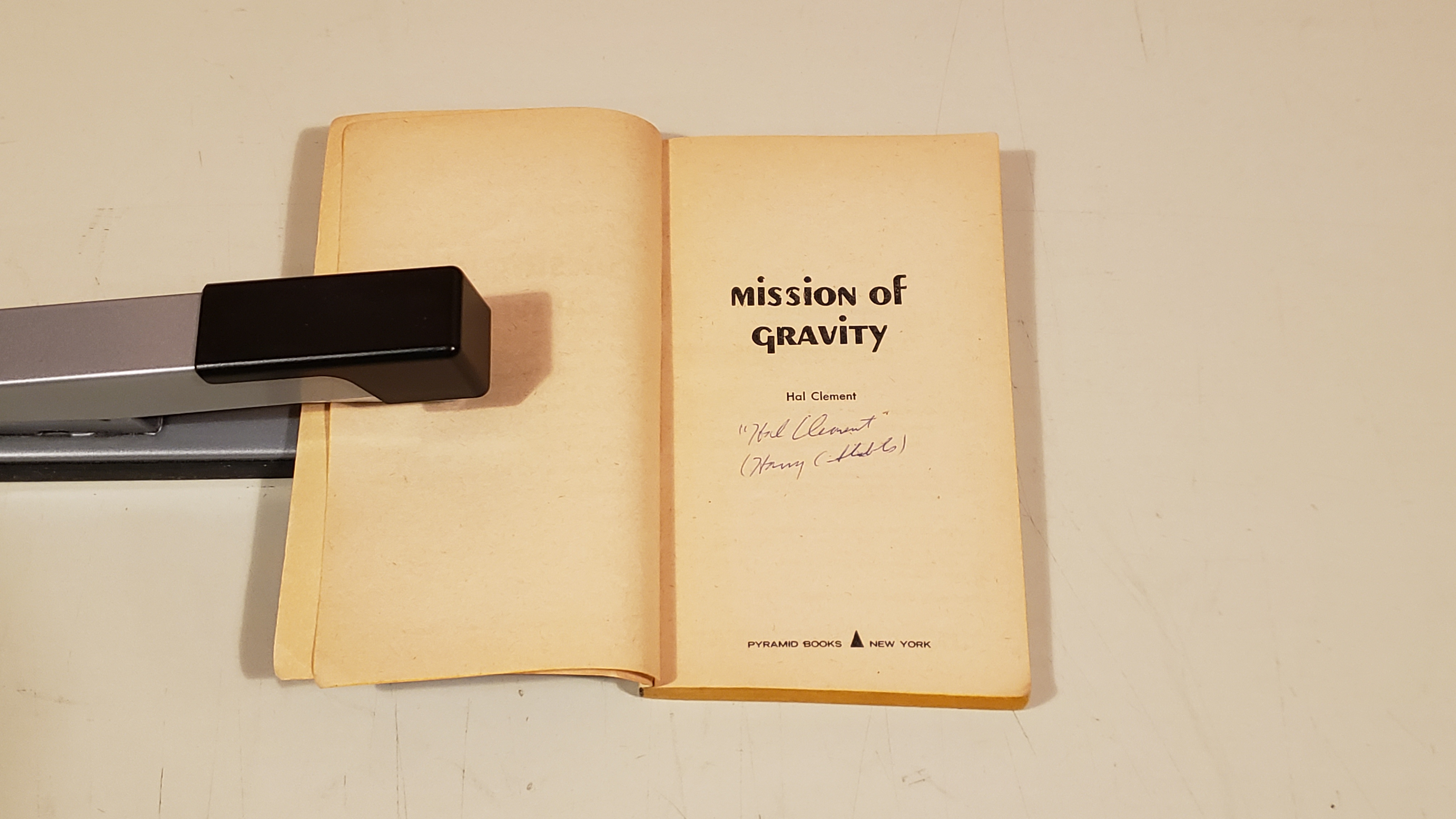 Mission Of Gravity: Signed by Clement, Hal: Very Good Mass Market ...