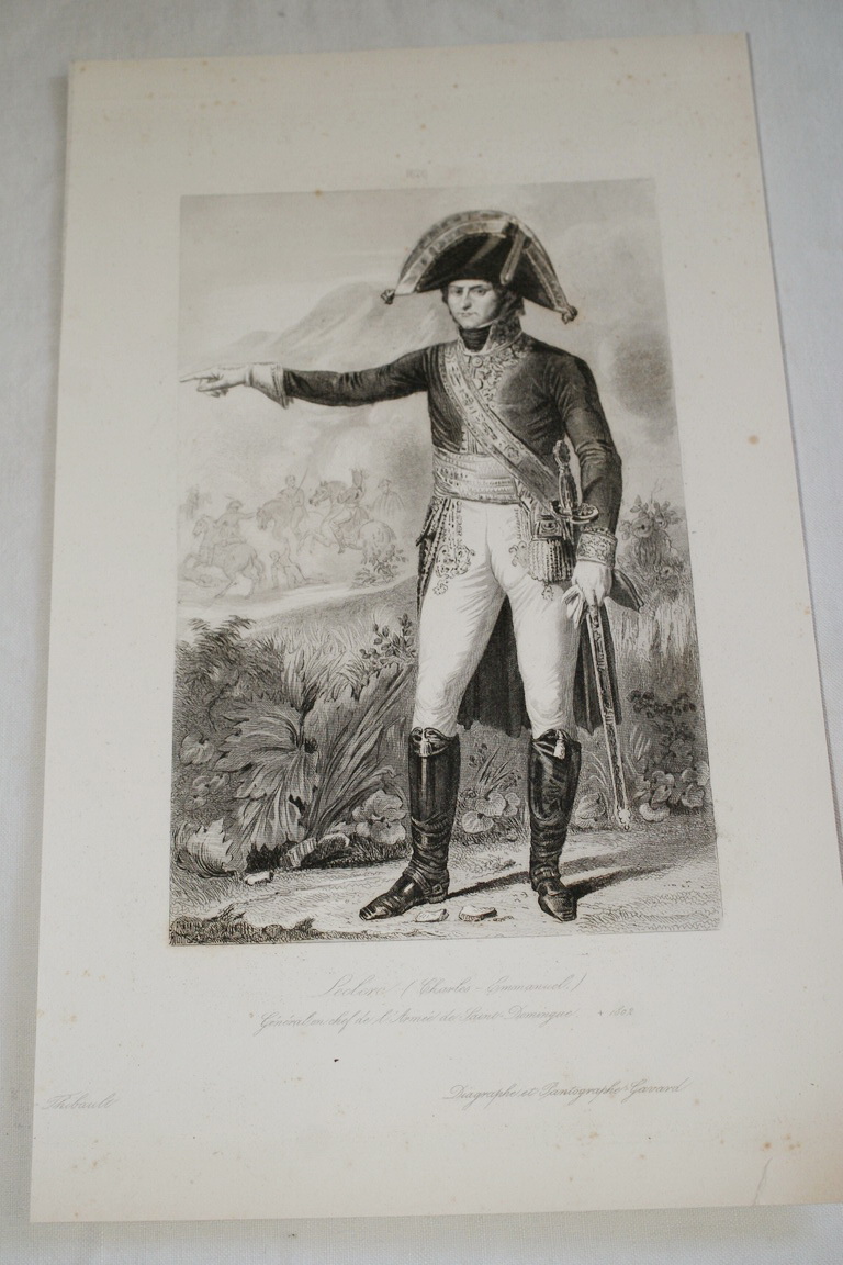 GENERAL LECLERC ARMEE SAINT DOMINGUE NAPOLEON GRAVURE 1838 VERSAILLES ...
