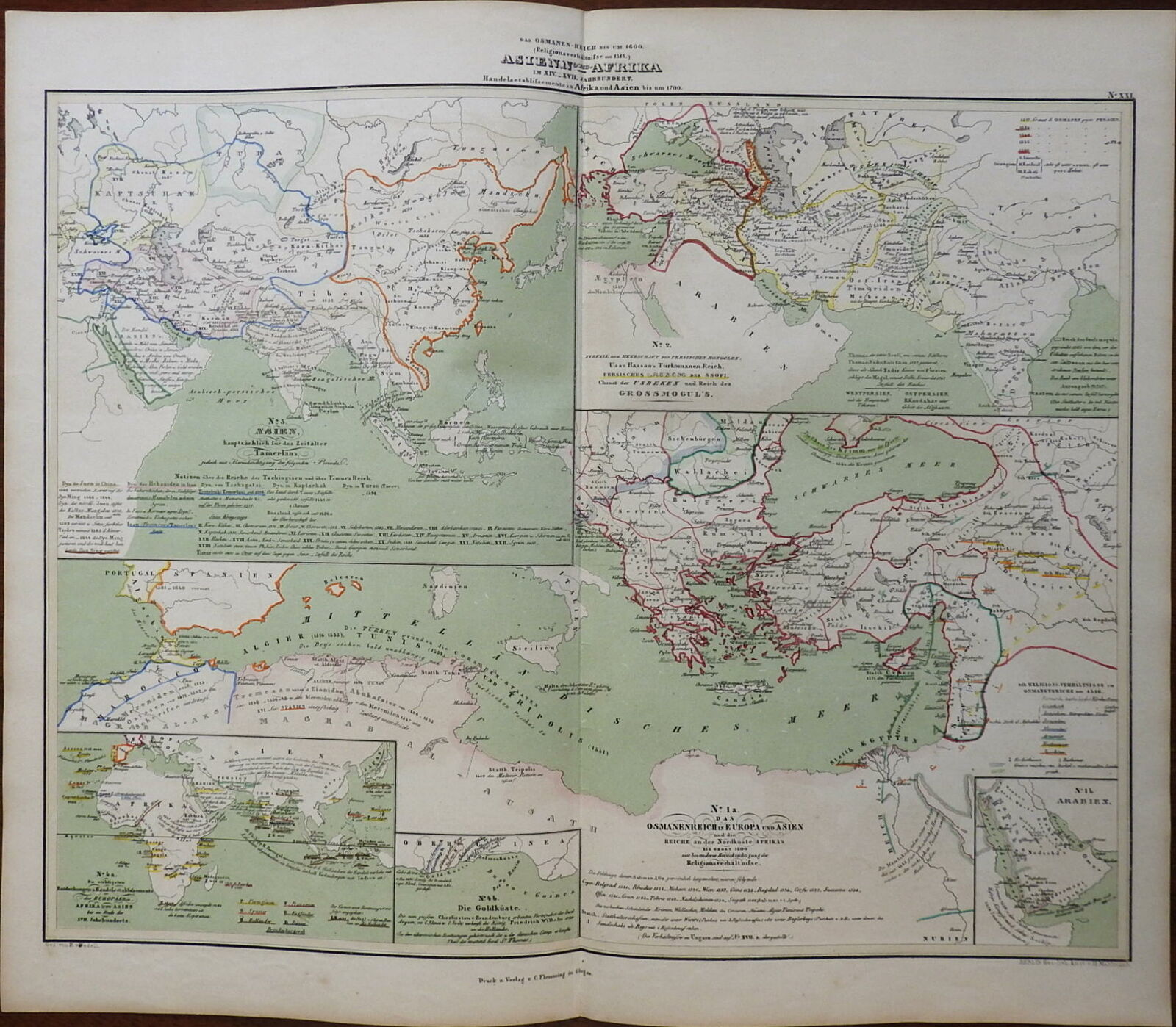 Ottoman Empire Ilkanate Tamerlane Asia Turkey 1848 Mahlmann historical ...