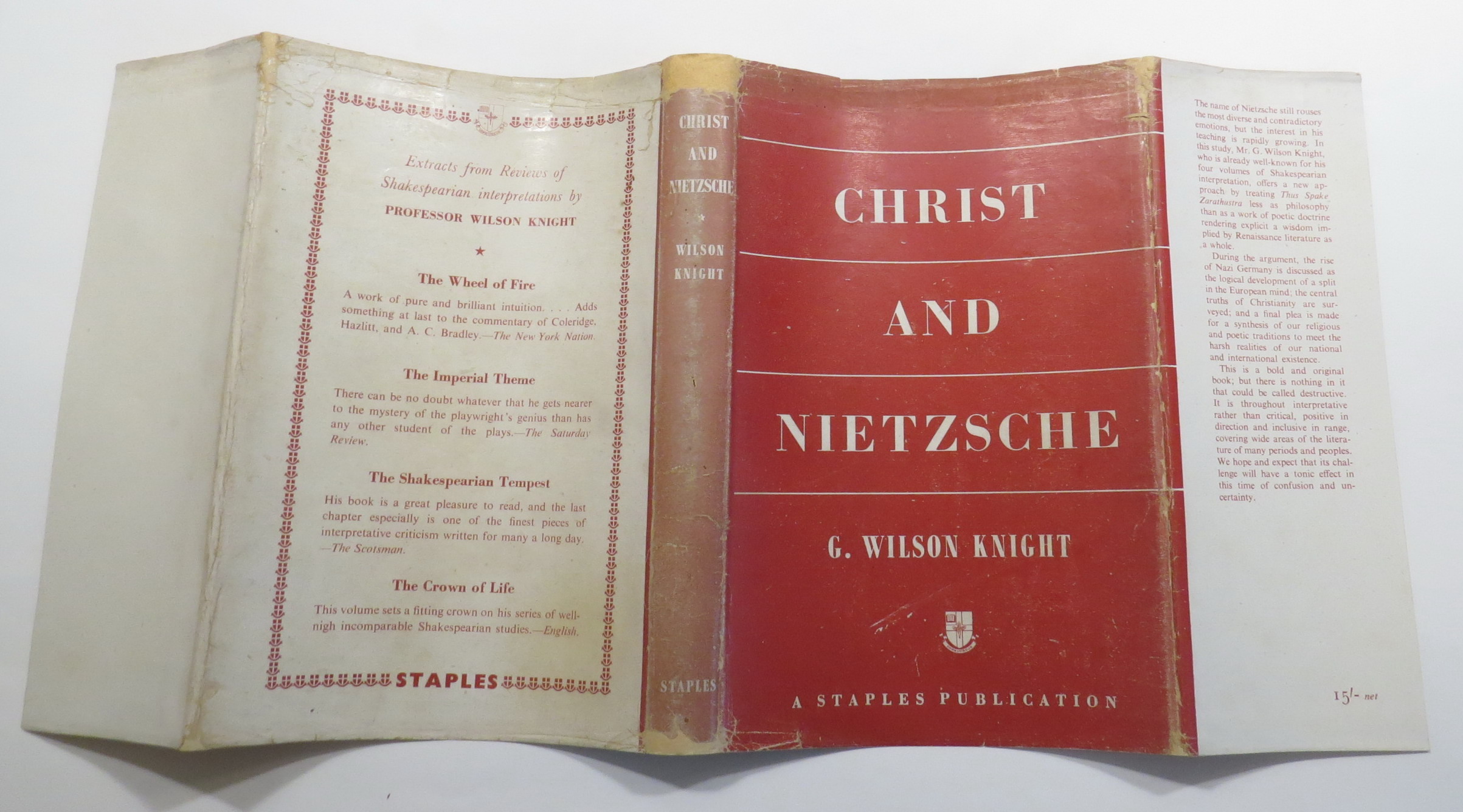 Christ and Nietzsche - An Essay in Poetic Wisdom von Knight, G. Wilson ...