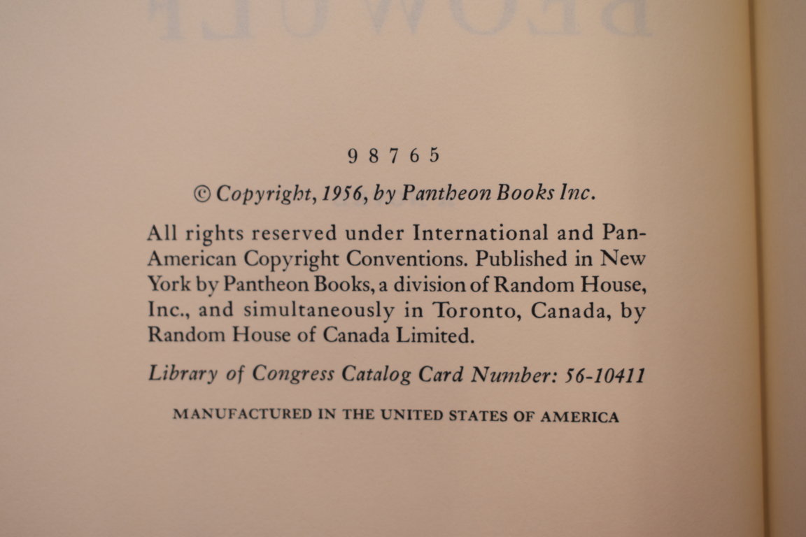 Beowulf: A Novel by Bryher: Fine Hardcover (1956) 1st Edition | The ...