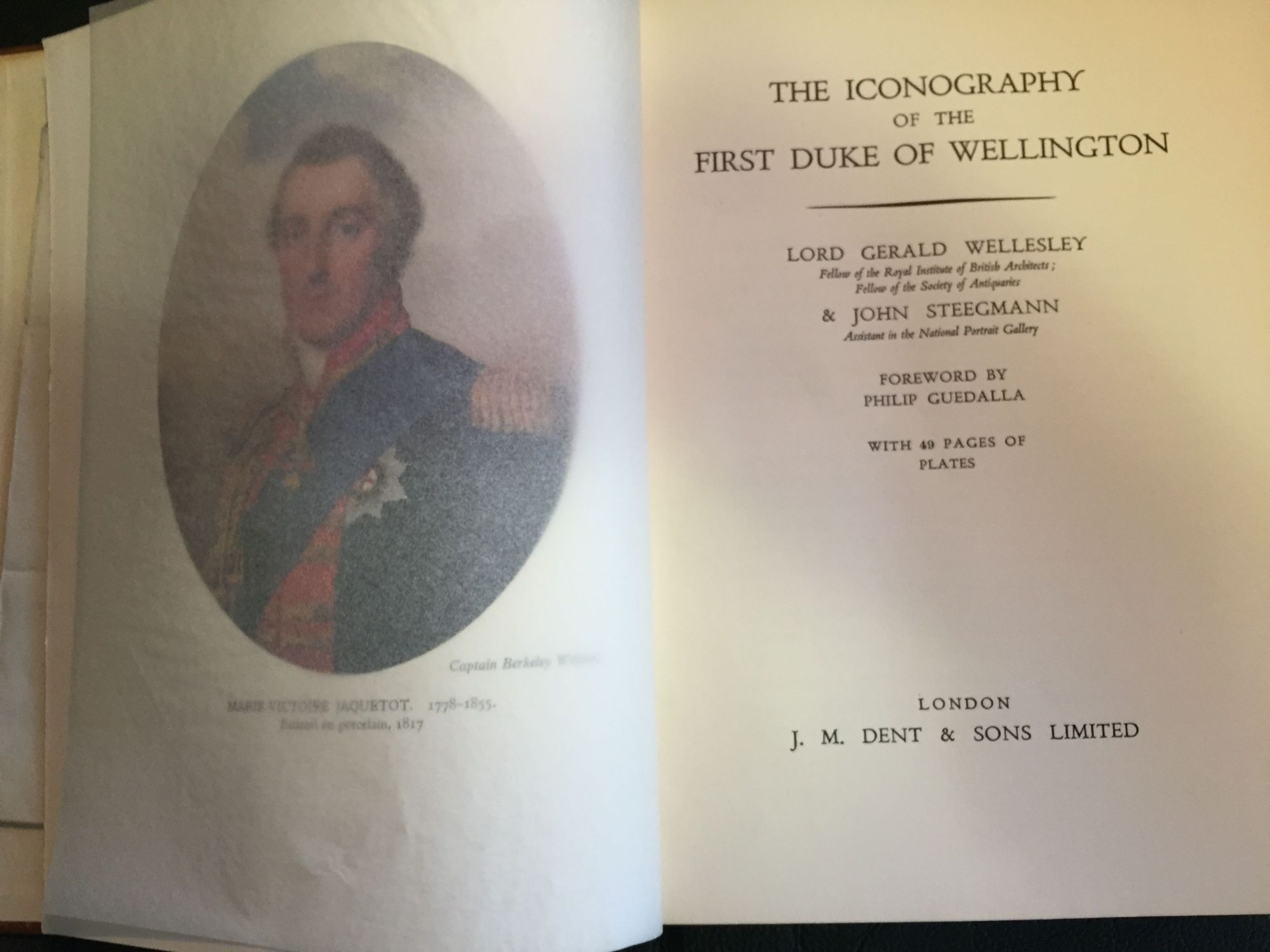 The Iconography of the First Duke of Wellington; (with ephemera laid in ...