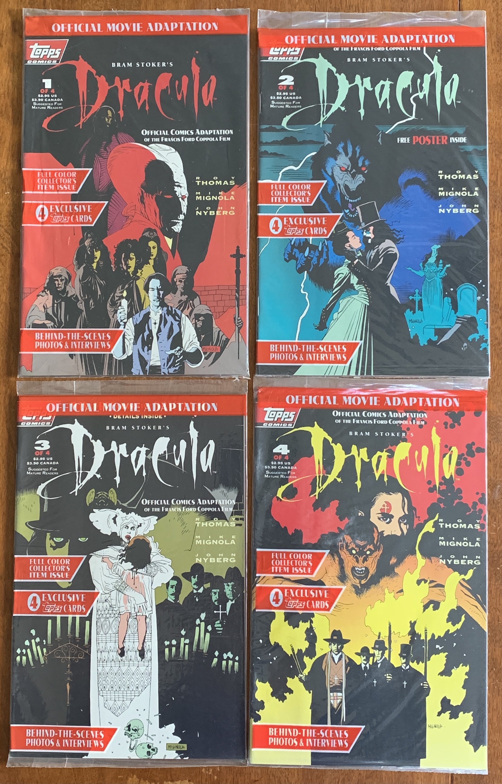 Dracula - COMPLETE SET 4/4 COMICS FROM FRANCIS FORD COPPOLA MOVIE ...