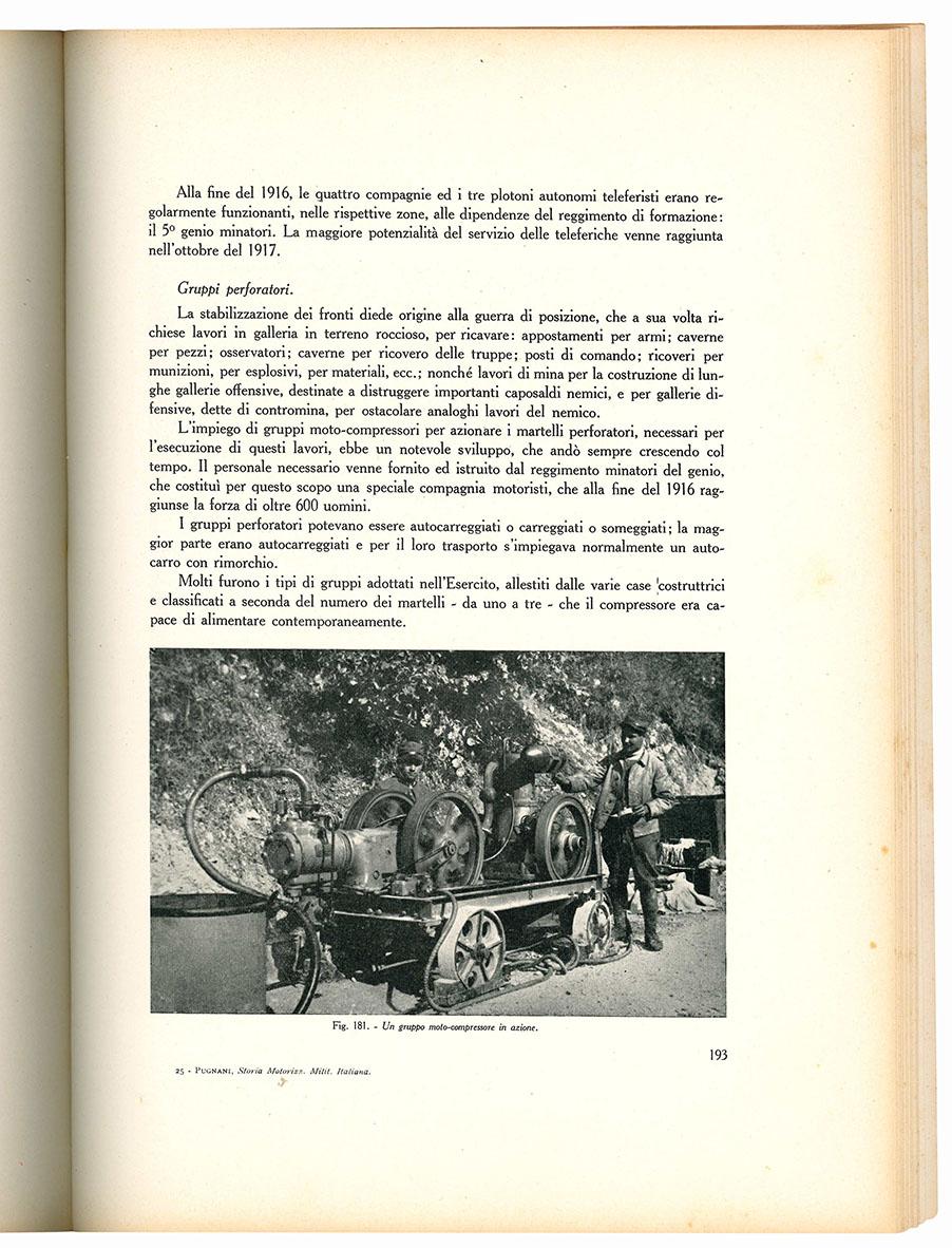 Storia della motorizzazione militare italiana. by PUGNANI, Angelo ...