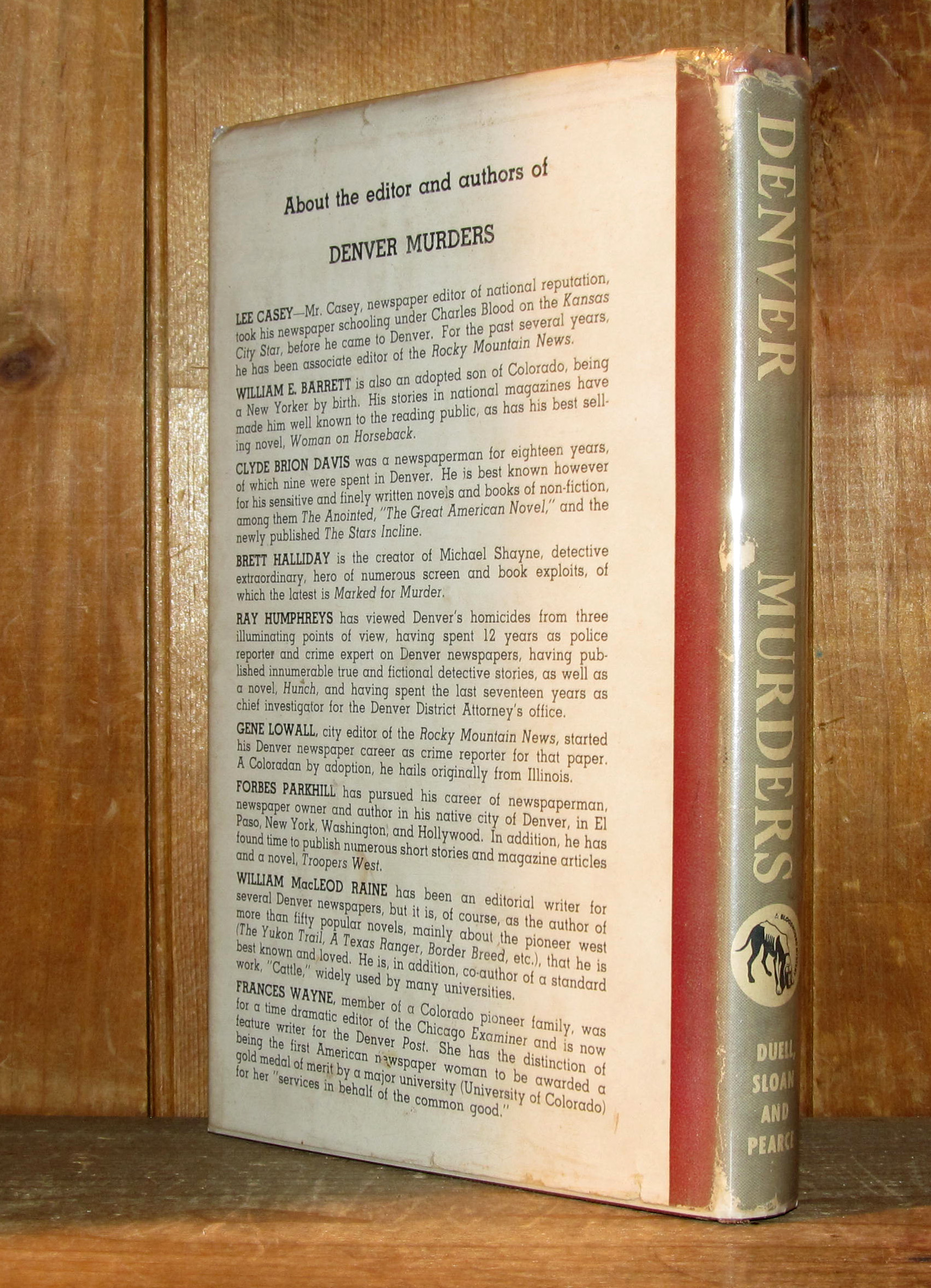 Denver Murders by William E. Barrett, Clyde Davis, Brett Halliday, Ray ...