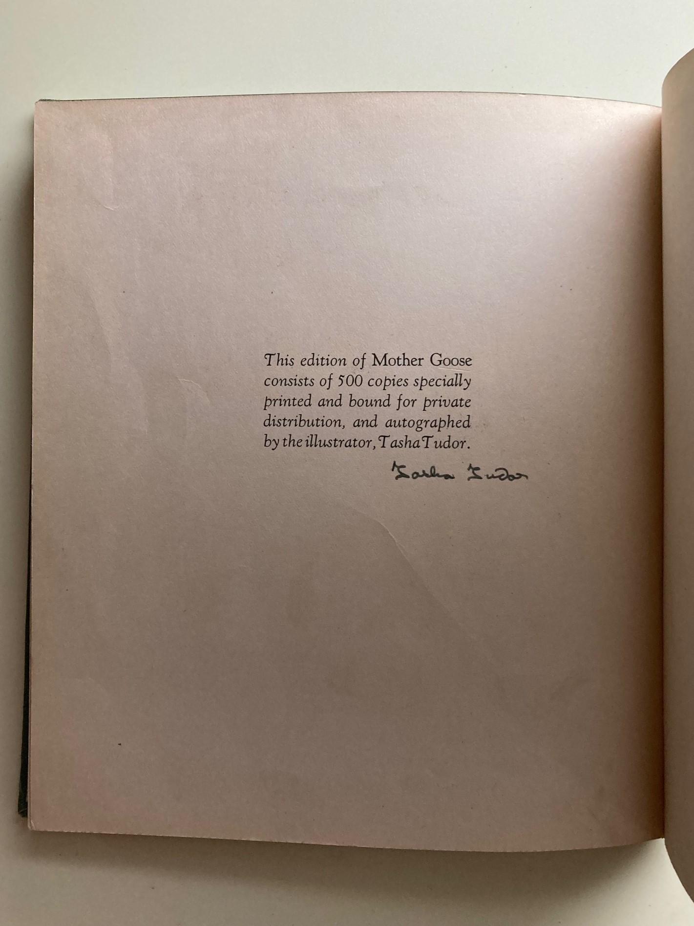 Mother Goose (Signed Limited Edition, Oxford 1944) by Tudor, Tasha ...