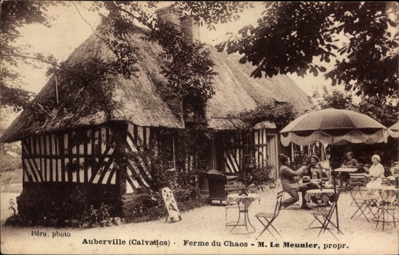 Ansichtskarte / Postkarte Auberville Calvados, Ferme du Chaos - Inh. M ...