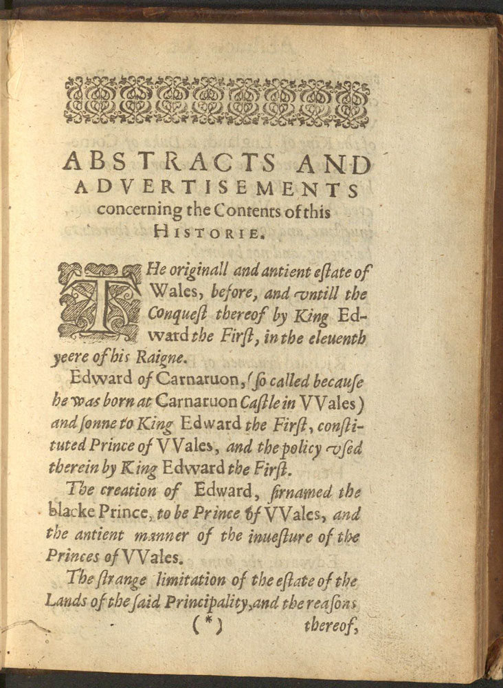 The History of the Ancient and moderne Estate of the Principality of ...